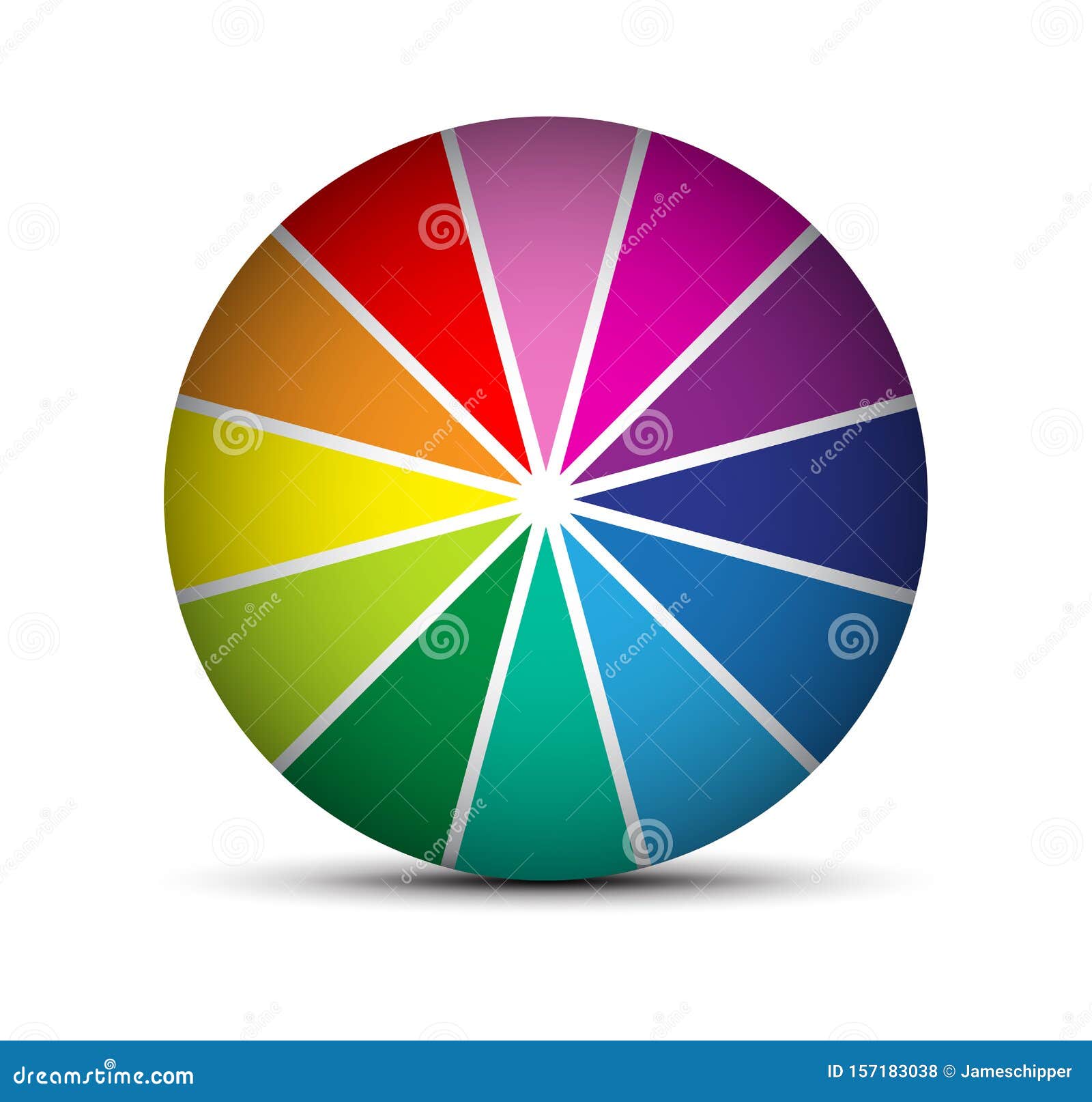 A Colour wheel stock illustration. Illustration of palette - 157183038