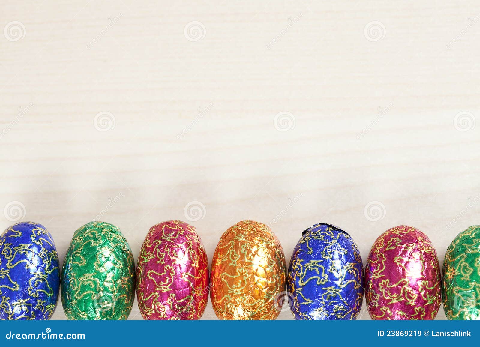Bright Coloured Easter Eggs Stock Image - Image of orange, wood: 23869219