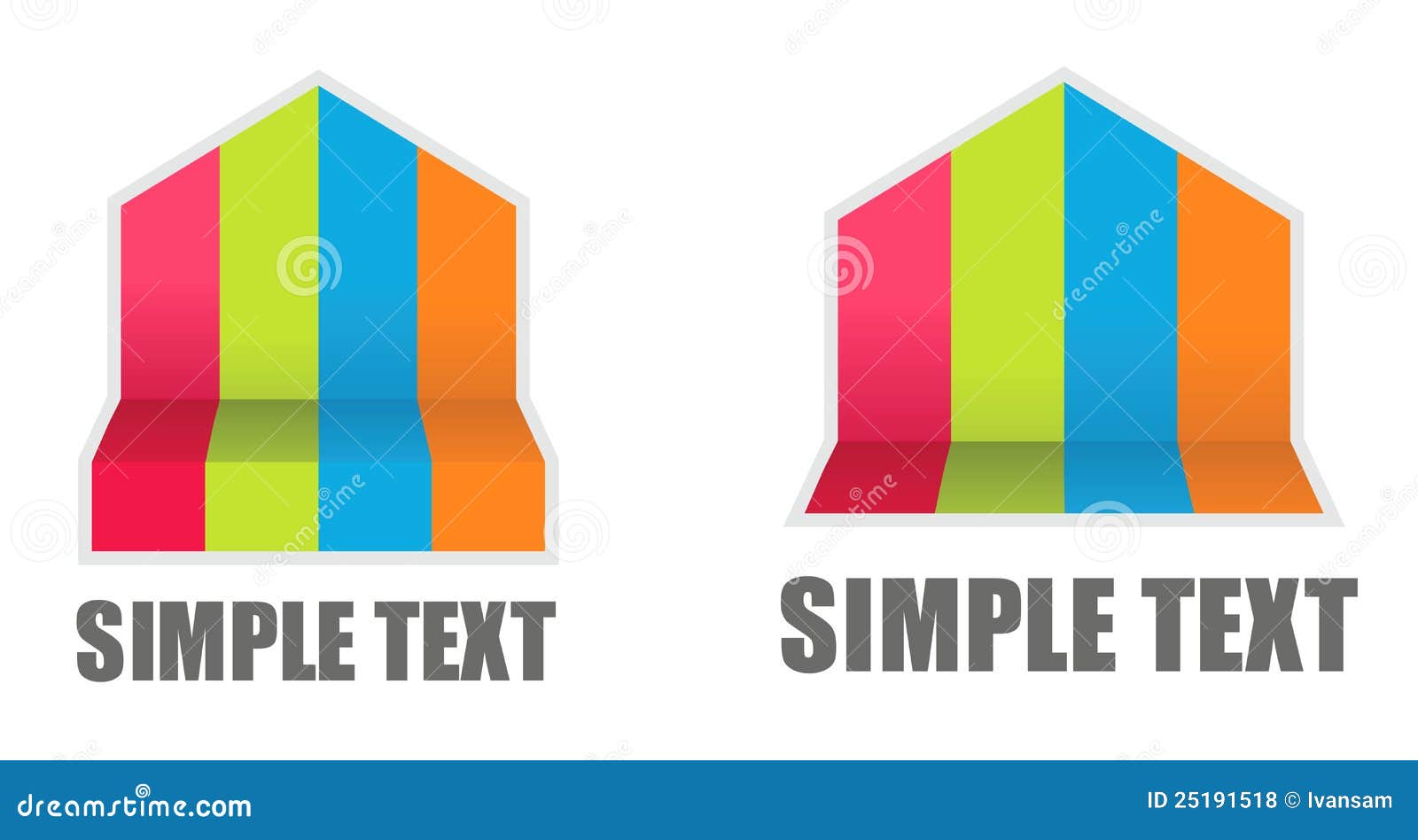 Bright Coloured Logo stock vector. Illustration of house - 25191518