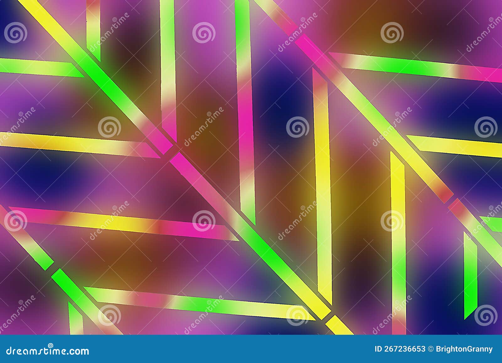 Bright Colourful Diagonal Zigzag Lines. Stock Image - Image of card ...