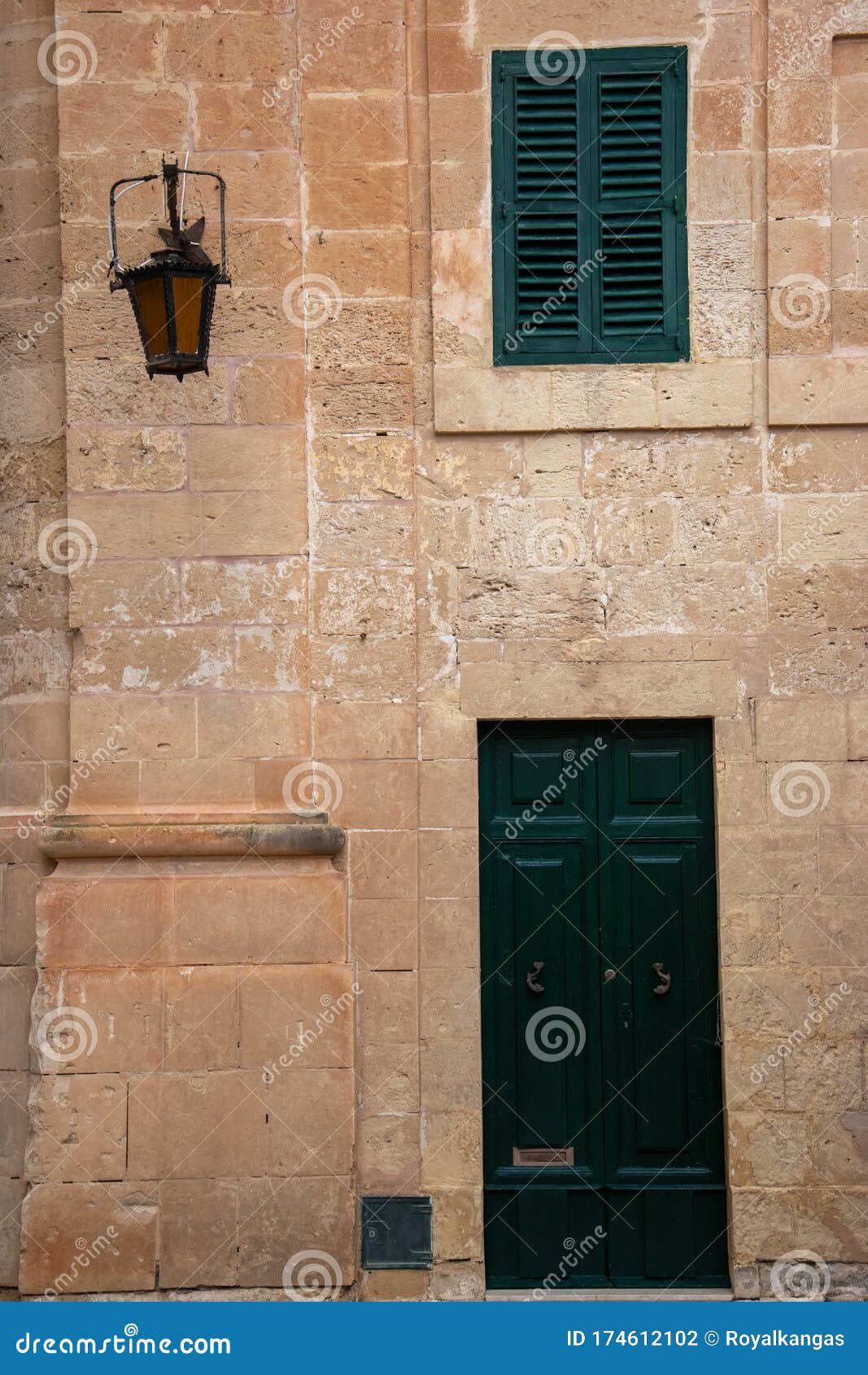 Bright Colourful Door Way in a Stone Building Stock Photo - Image of ...