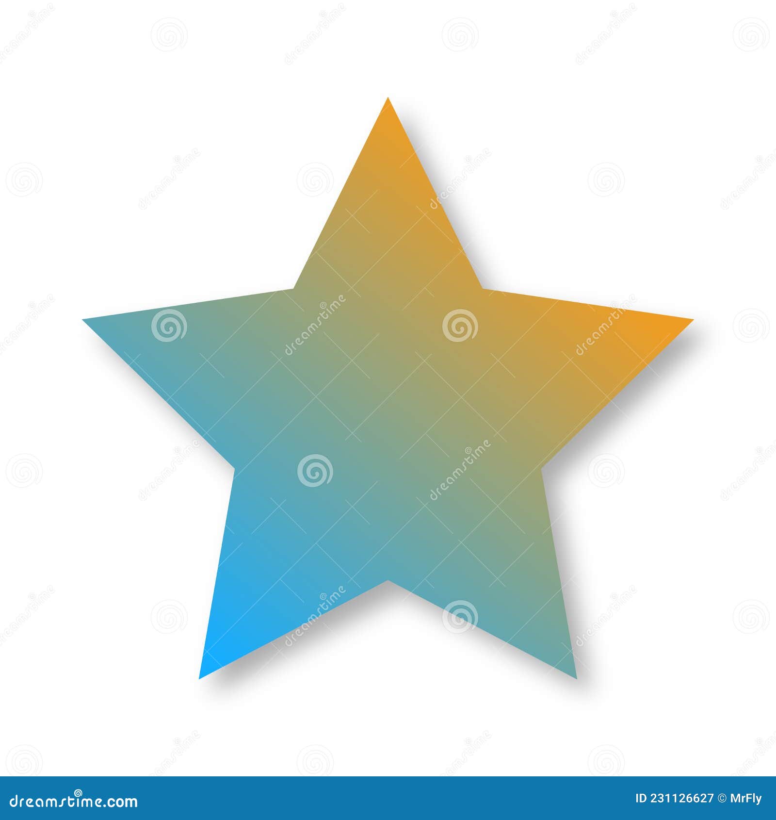 Bright Colourful Geometric Star, Vector Illustration Stock Vector ...