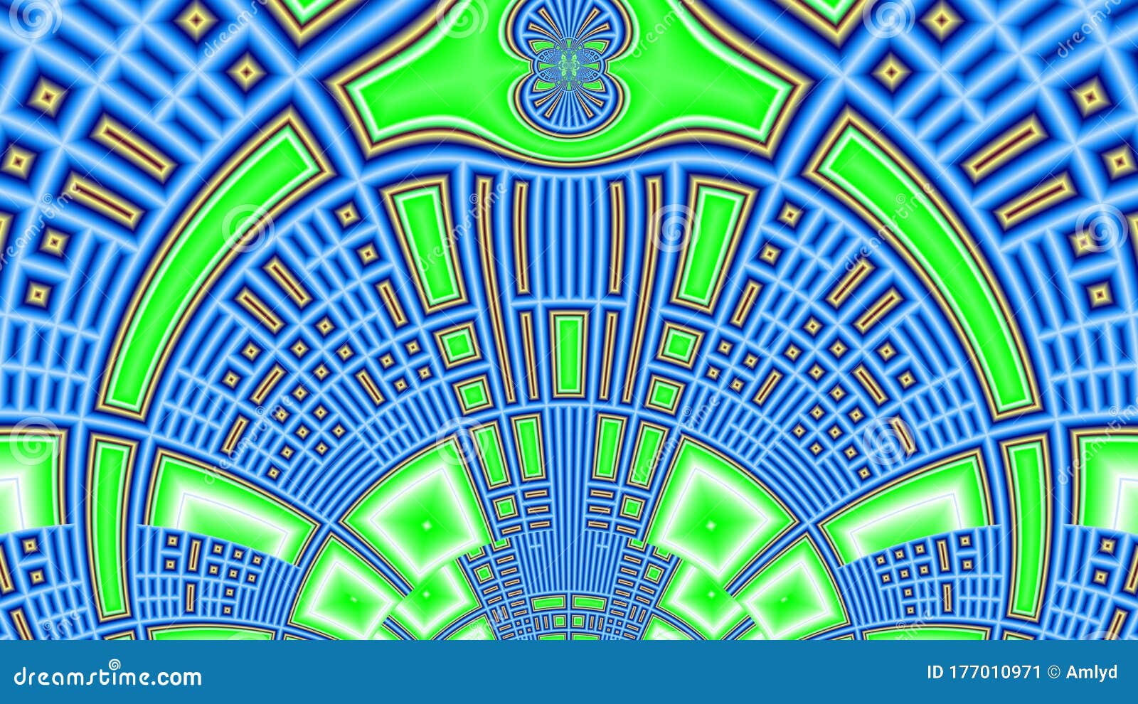 Elaborate Design Fractal Style Stock Illustration - Illustration of ...