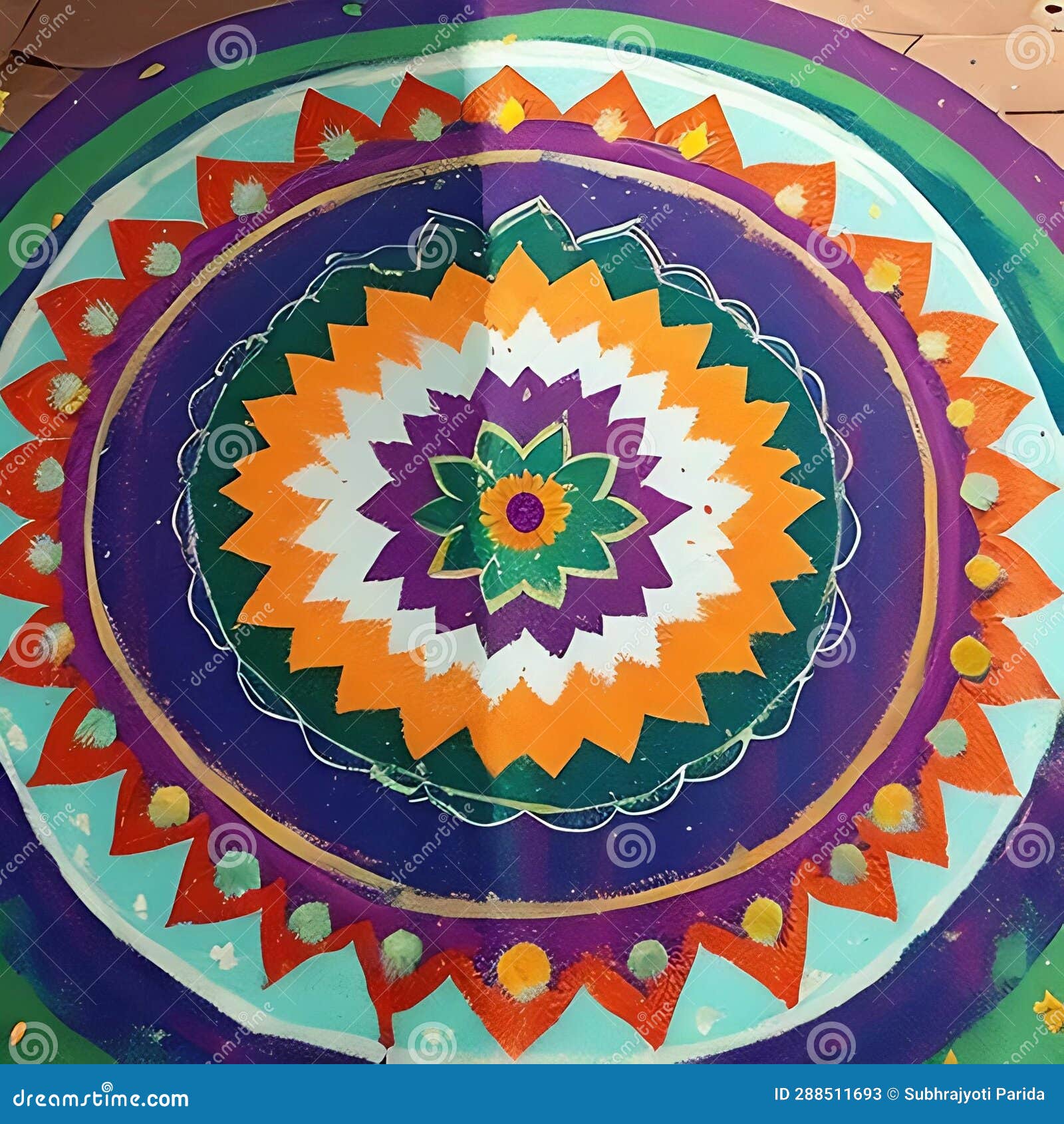 AI Generated Rangoli Depicting A Woman Royalty-Free Stock Photography ...