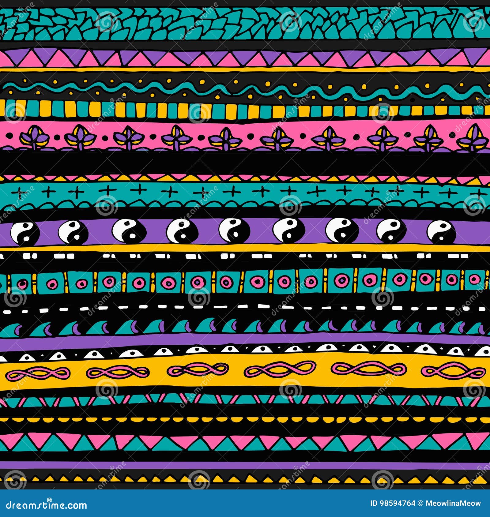 Bright Tribal Pattern