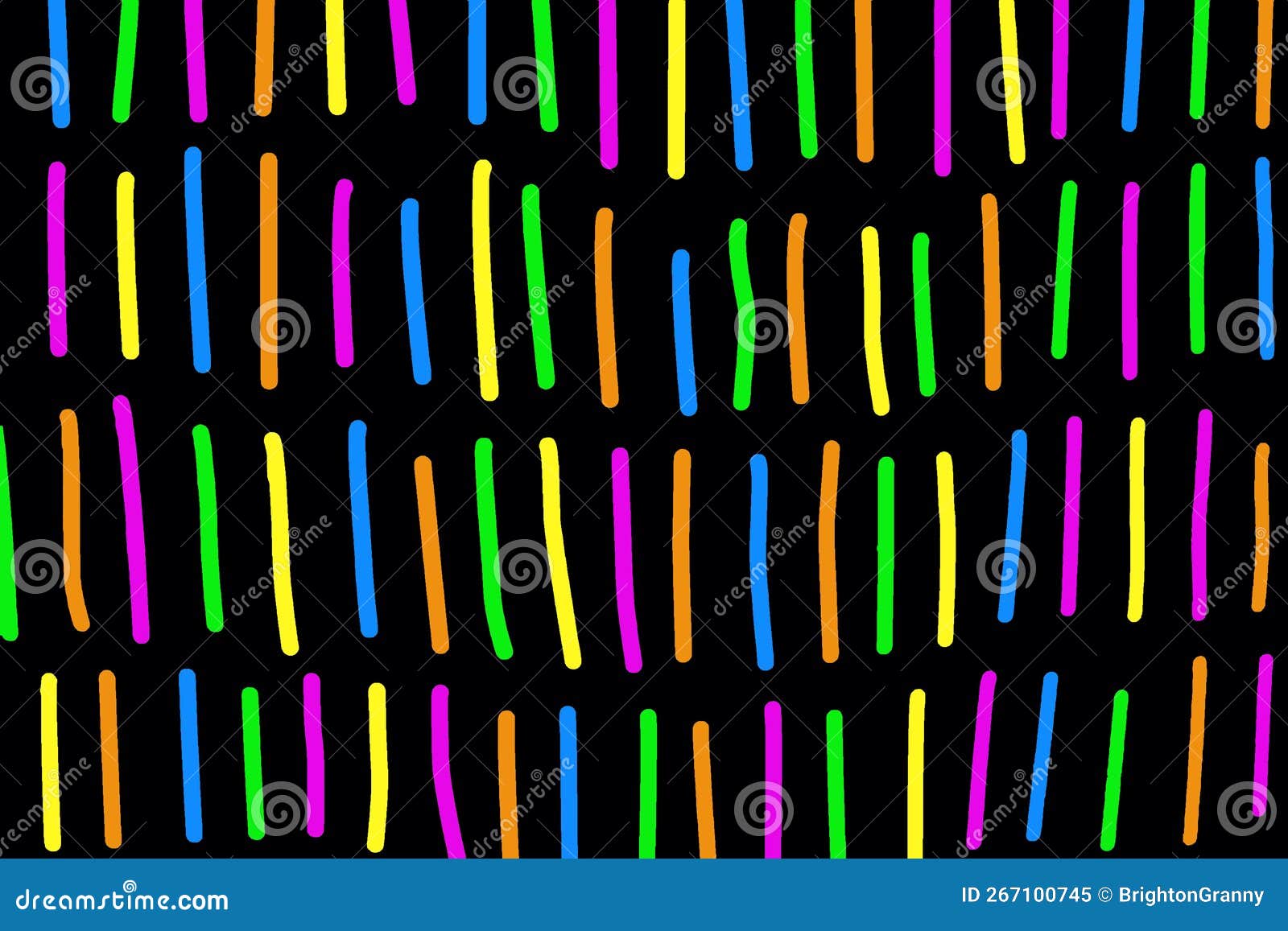 Bright Colourful Vertical Lines in Horizontal Rows. Stock Illustration ...