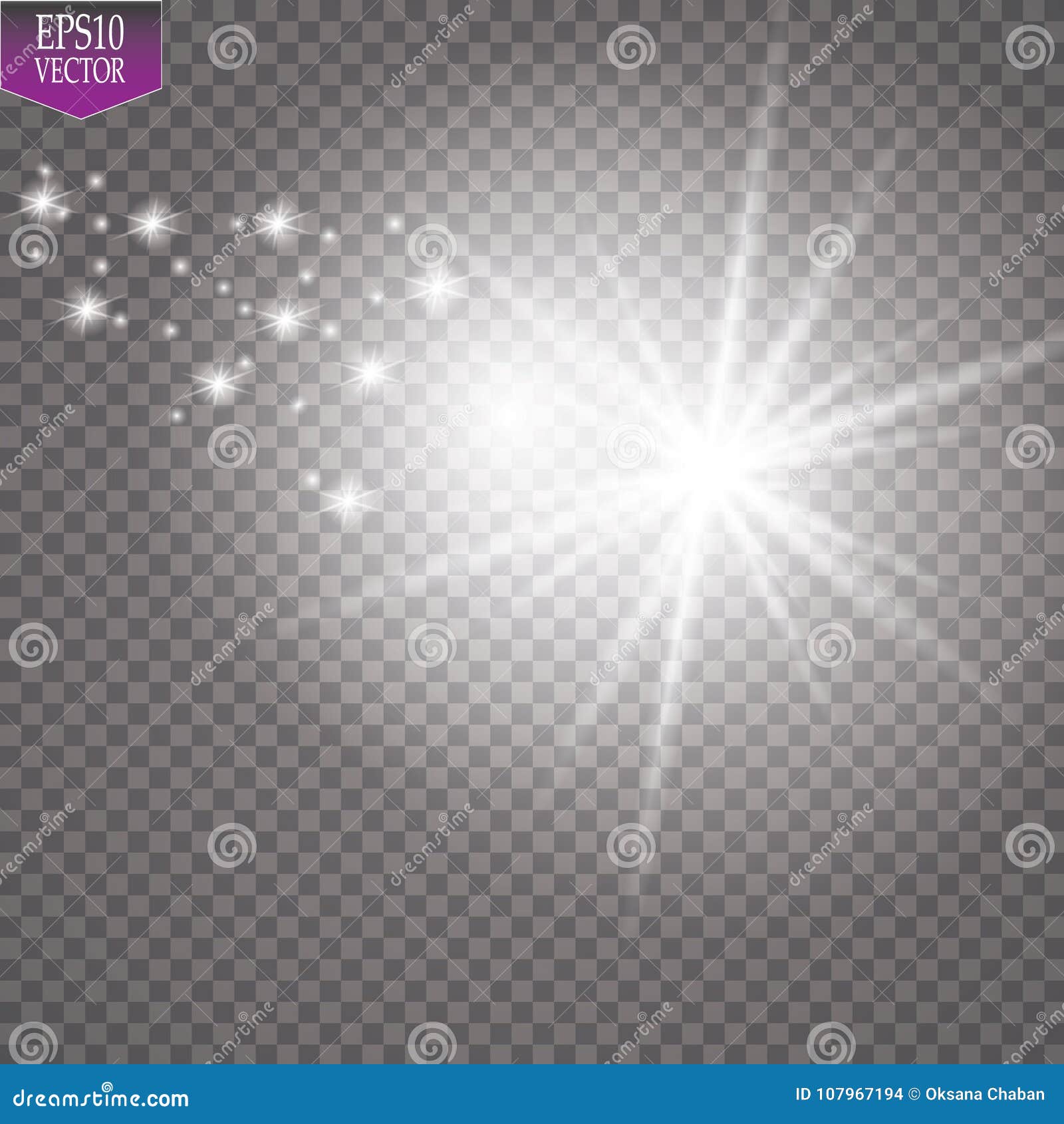 A Bright Comet with Large Dust. Falling Star. Glow Light Effect Stock ...