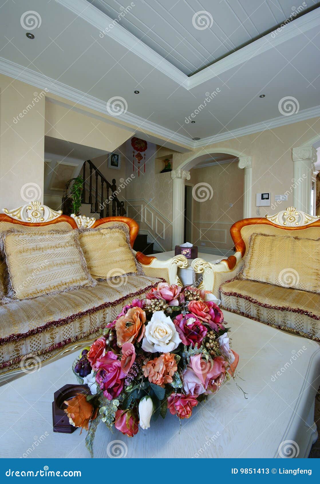 Bright and Comfortable House Stock Image - Image of house, luxury: 9851413