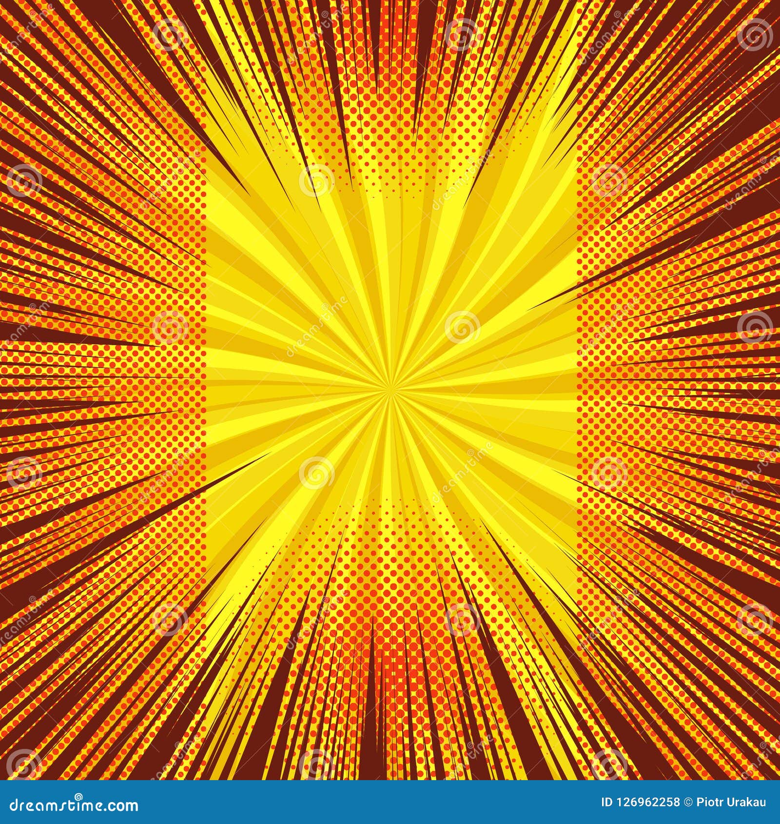 Bright comic background stock vector. Illustration of funny - 126962258