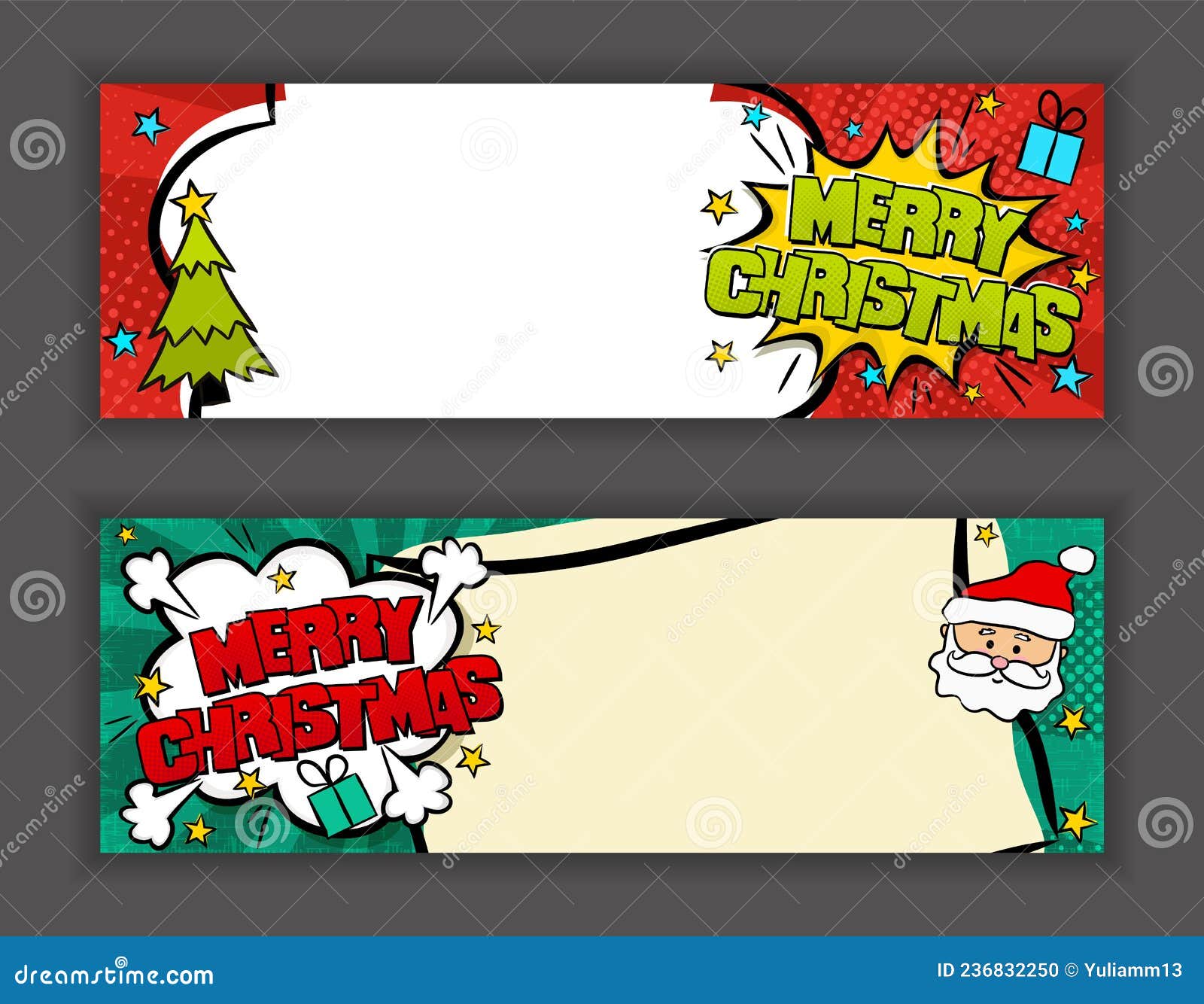 Set Of Comic Banners. Cartoon Text Frame On A Cloud Background Vector ...