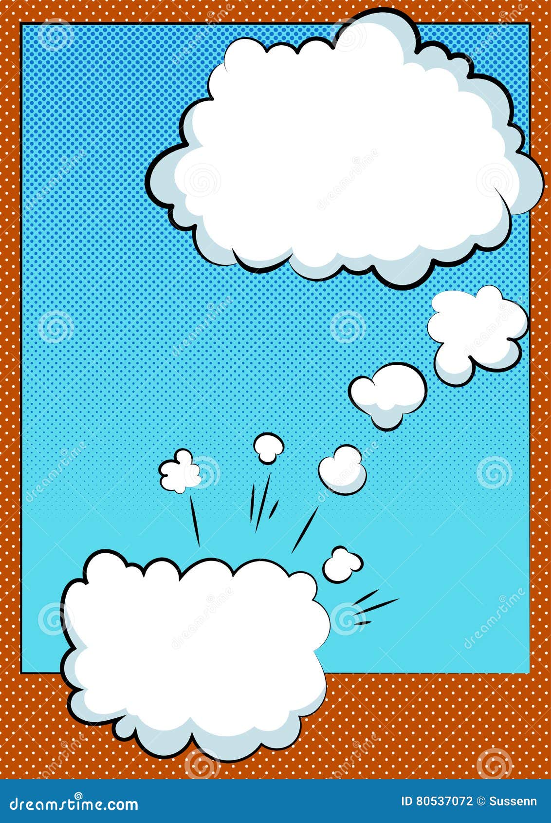 Bright Comic Page Vector Illustration | CartoonDealer.com #80537072