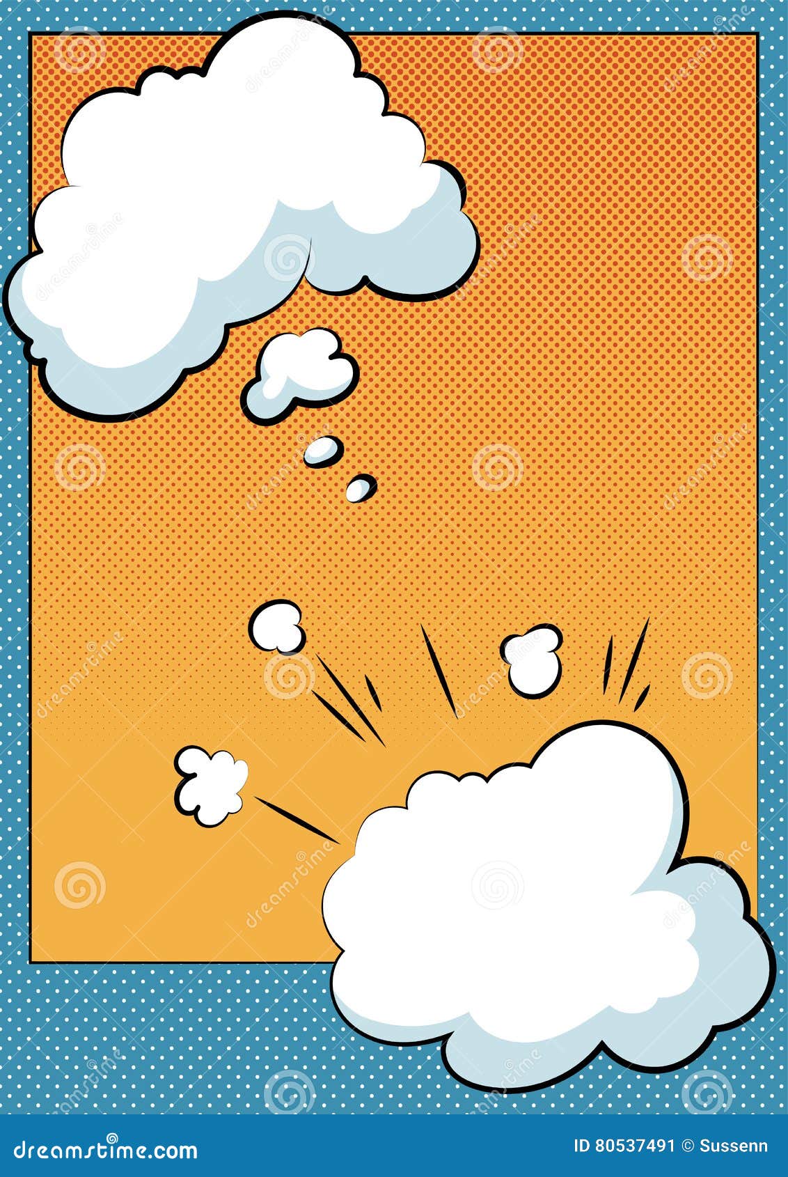 Bright Comic Page Cartoon Vector | CartoonDealer.com #80537491