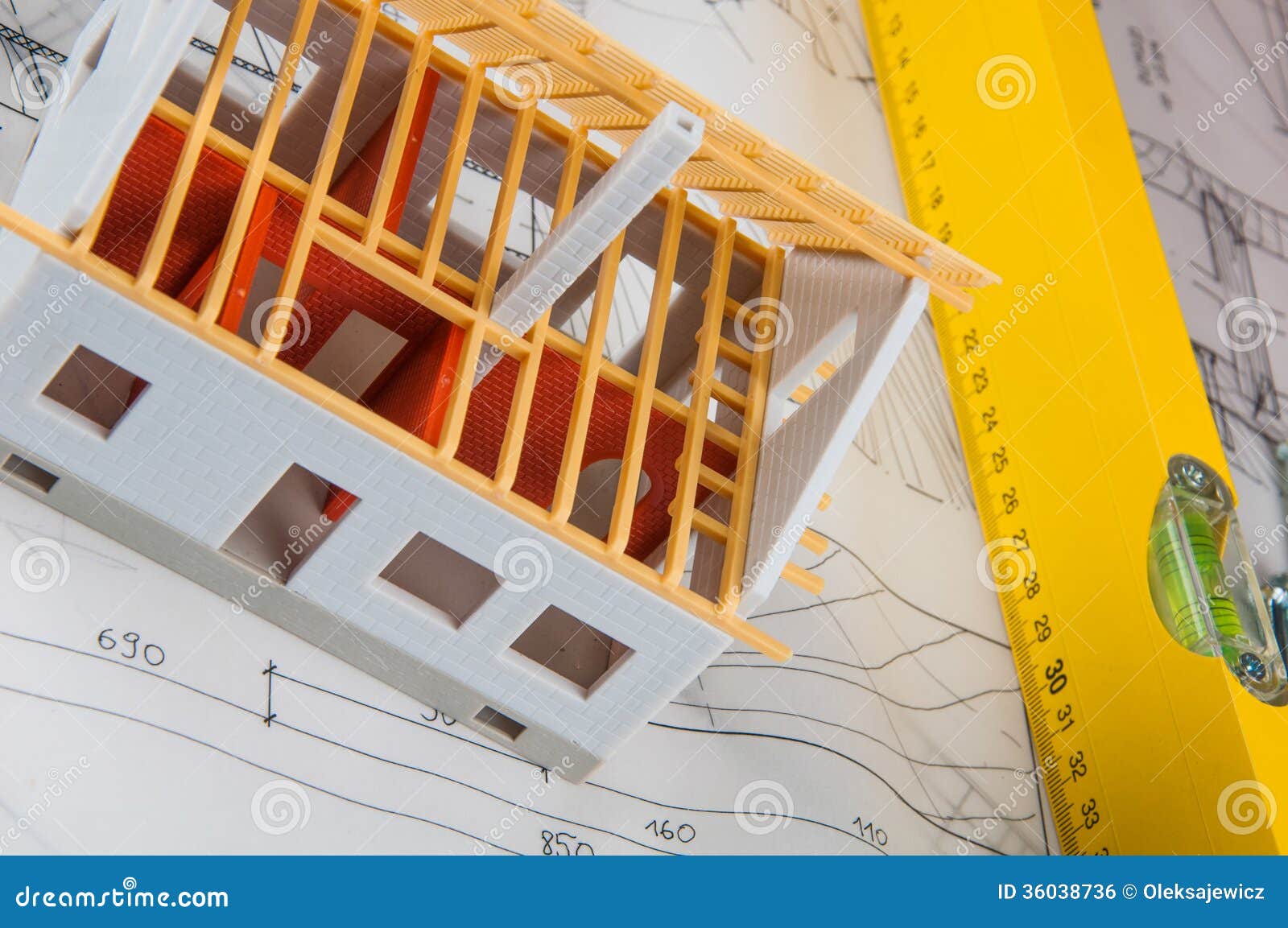 Bright Composition of Professional Building Stuff Stock Photo - Image ...