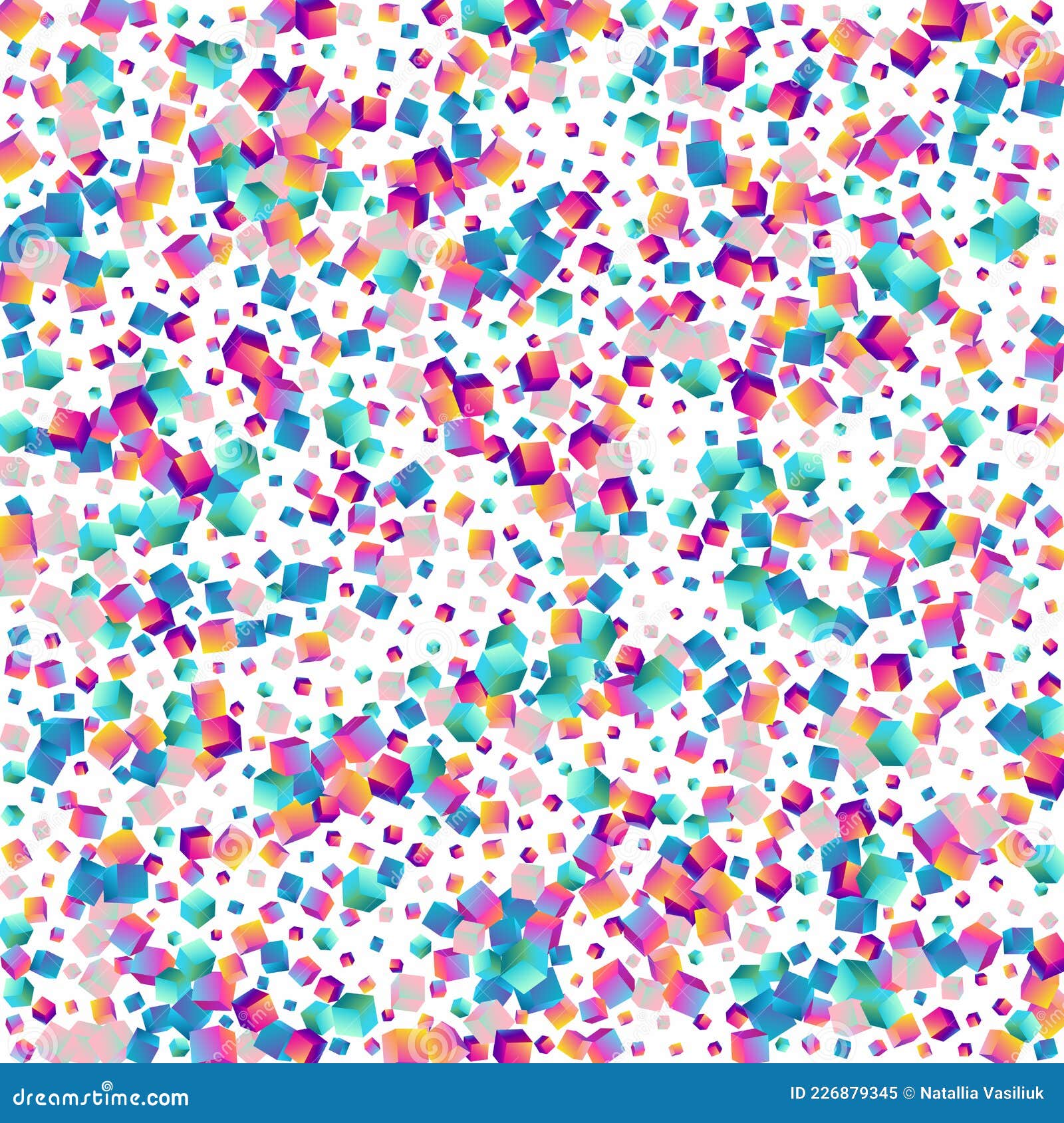 Bright Confetti Vector White Background Stock Illustration ...