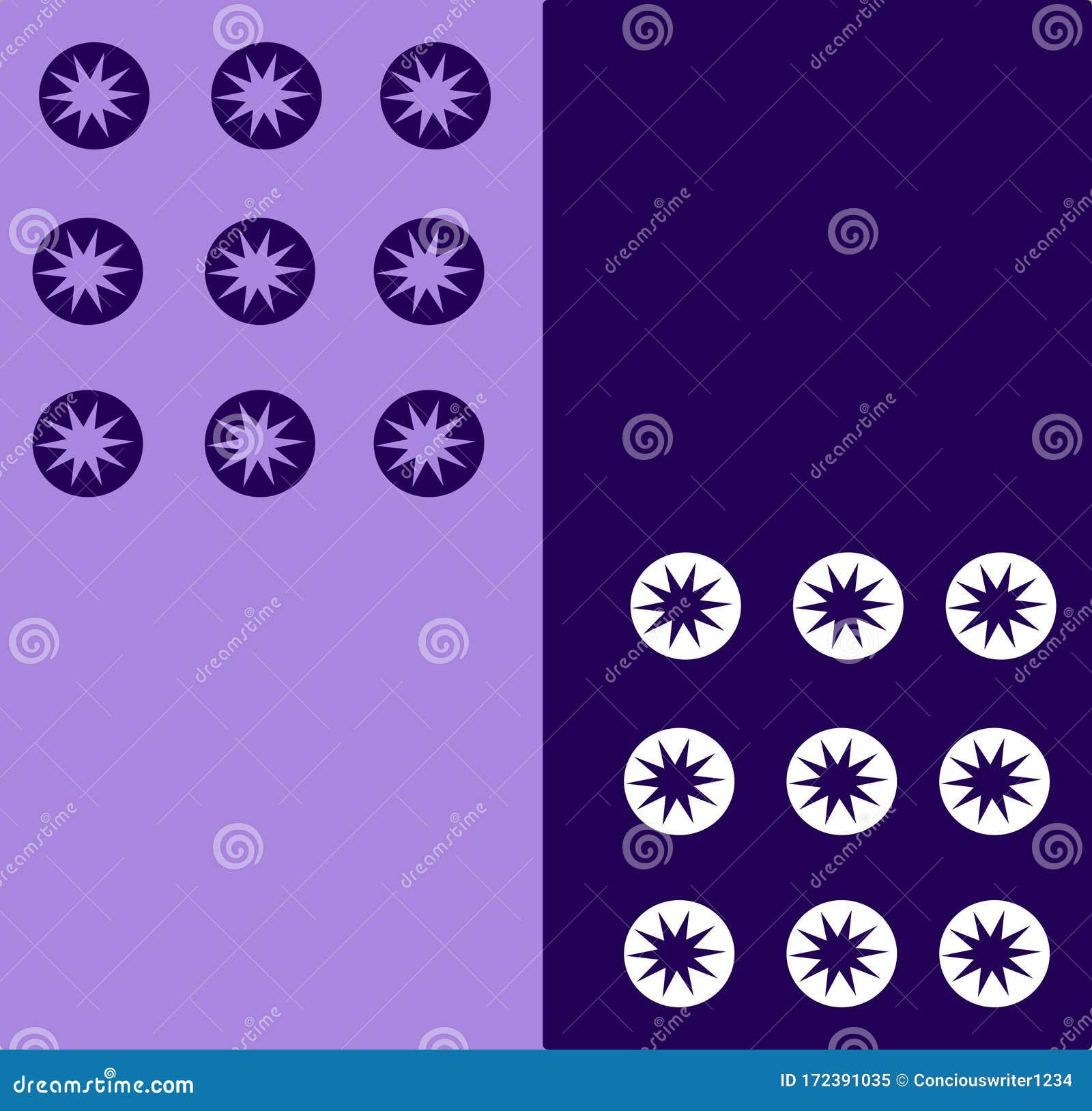 Bright Contrast Pattern Having Stars for a Background Design Stock ...
