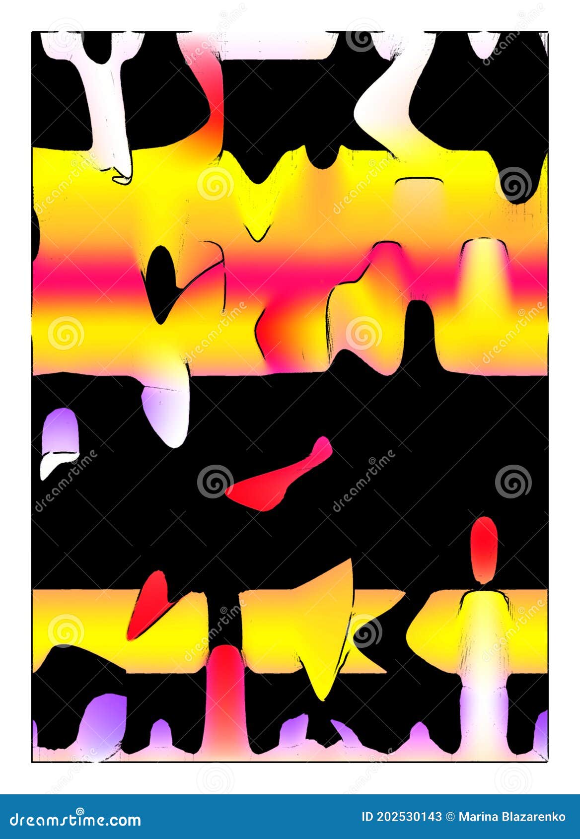 Bright Contrasting Background for Design Stock Illustration ...