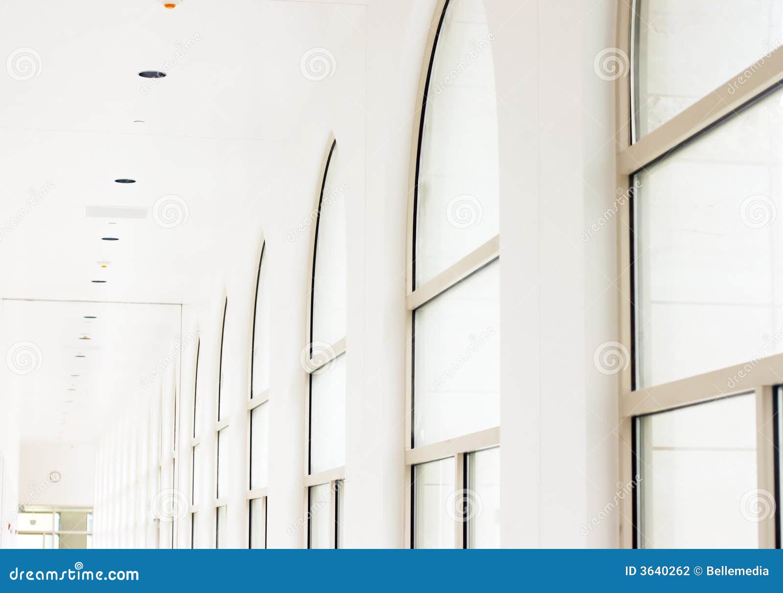 Bright corridor stock photo. Image of perspective, color - 3640262