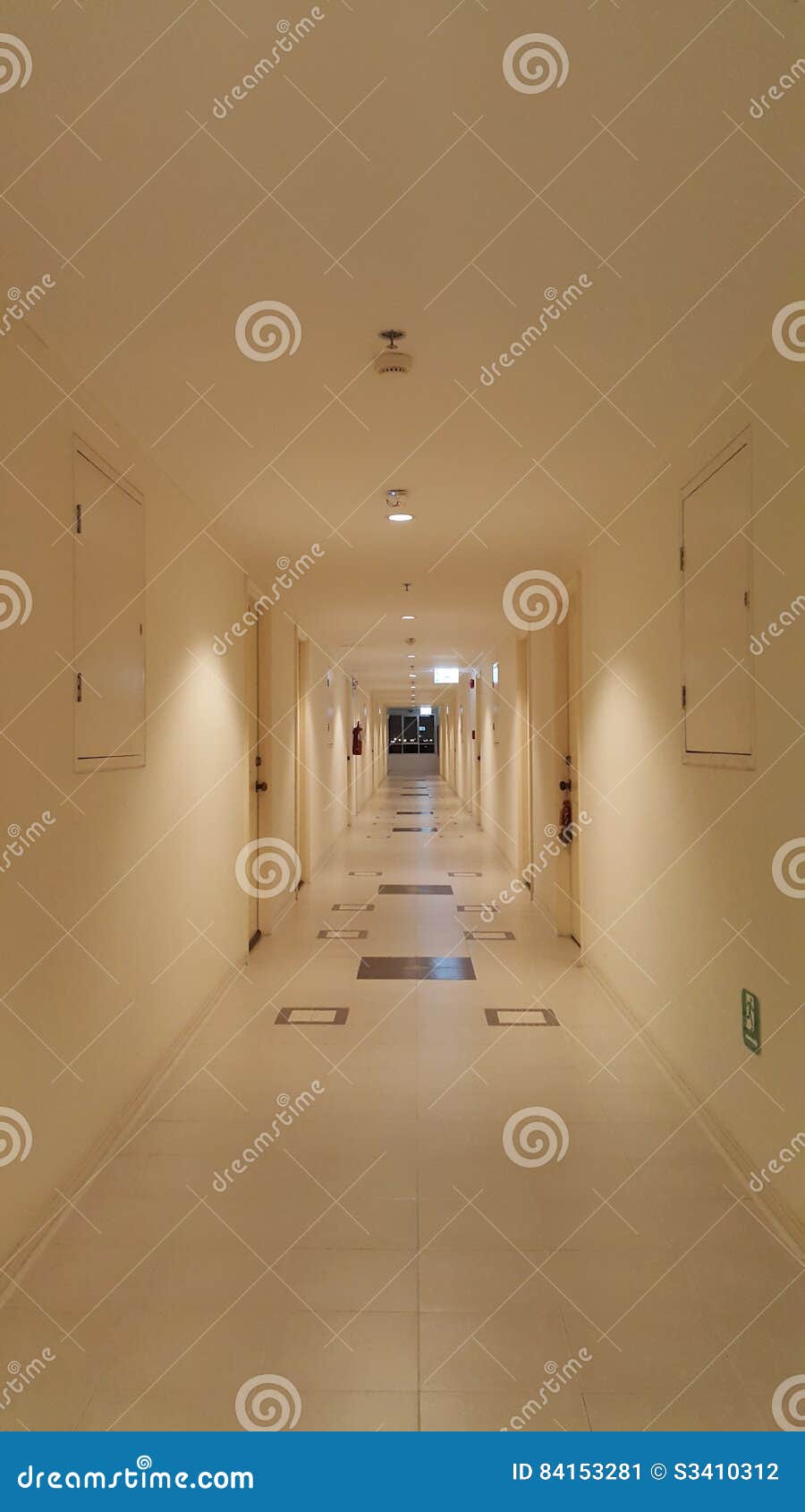 Bright corridor. stock image. Image of inside, condo - 84153281