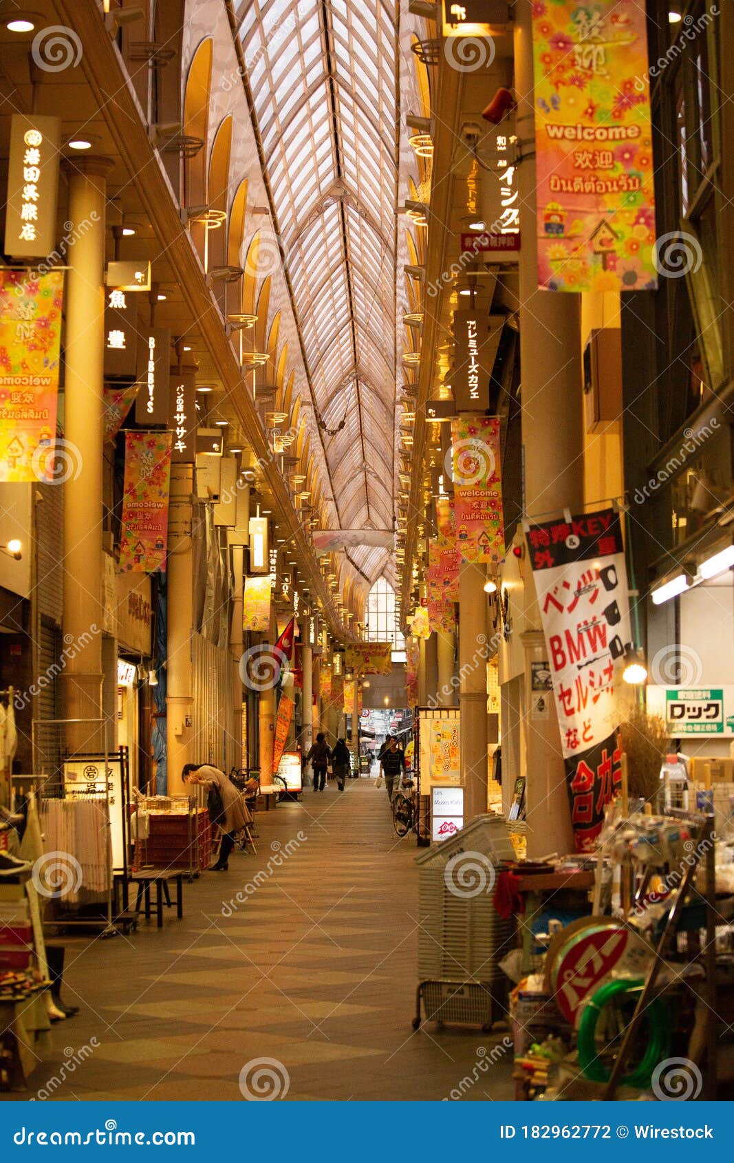 Bright Corridor of a Market with Skylight Roof Editorial Photography ...