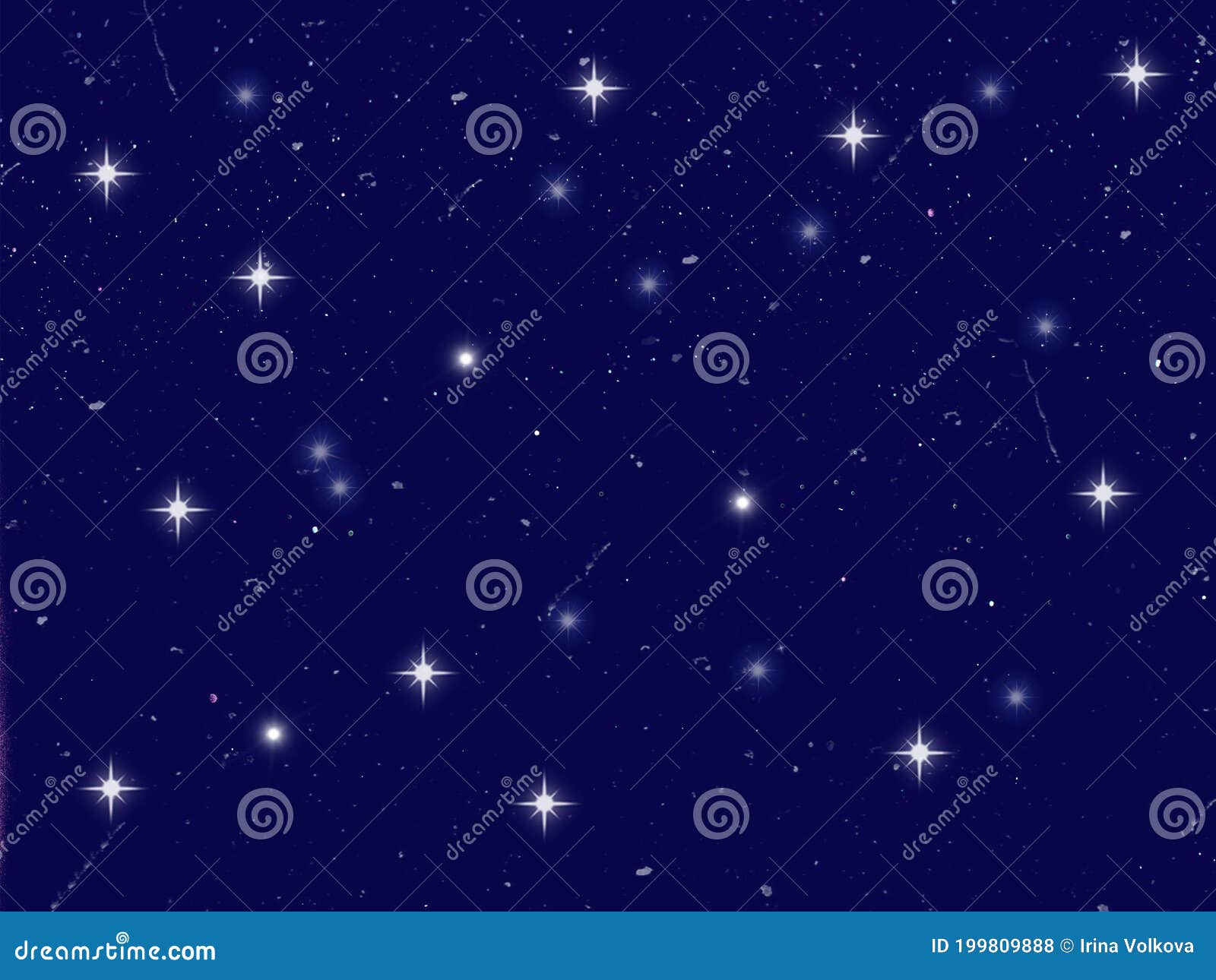Bright Cosmic Blue Starry Sky Galaxy Dark Earth from Space Background ...