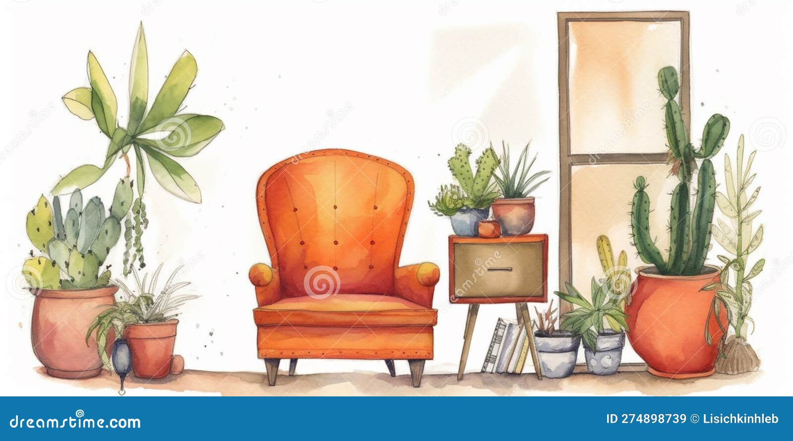 Bright and Cozy Drawing Interior. Living Room Design Created with ...