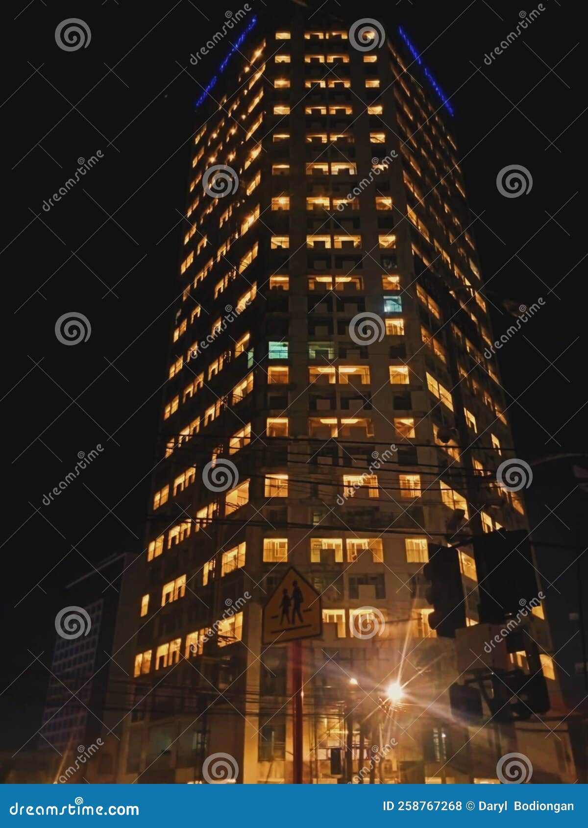A bright and cozy tower stock photo. Image of skyline - 258767268