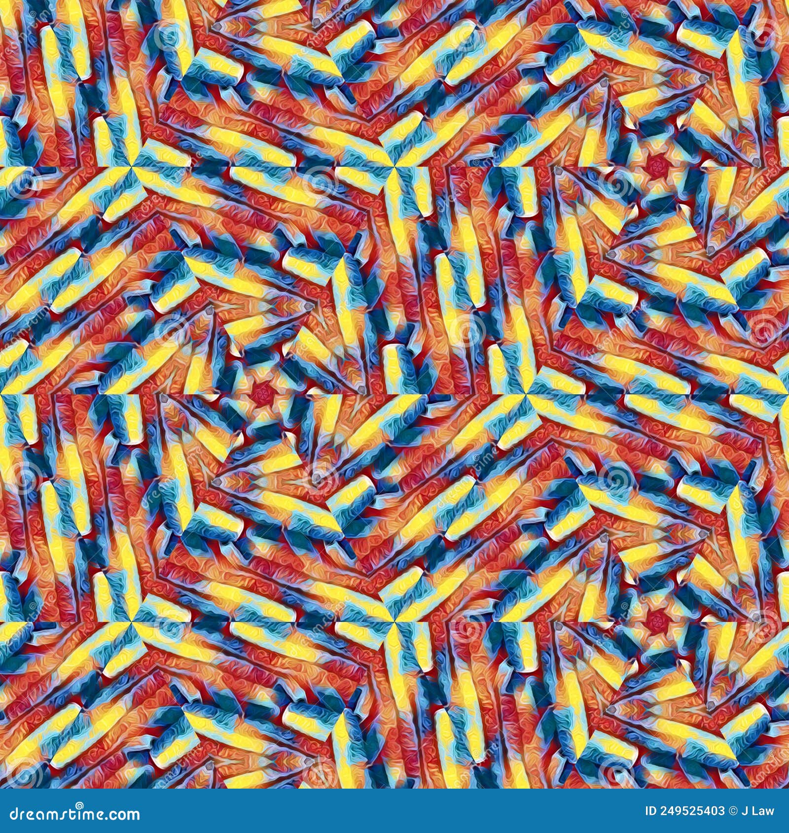 Bright Creative Patterns and Tessellation Designs in Primary Colours ...