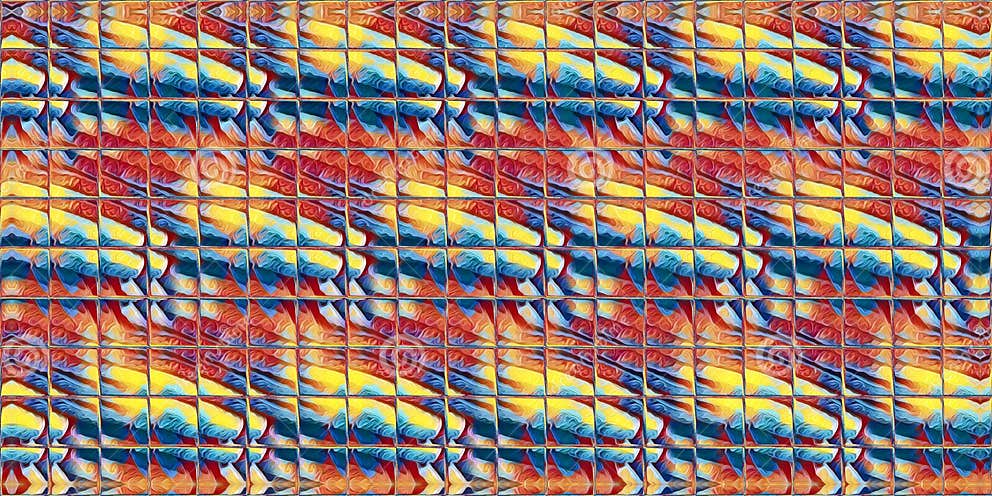 Bright Creative Patterns and Tessellation Rectangular Designs in ...