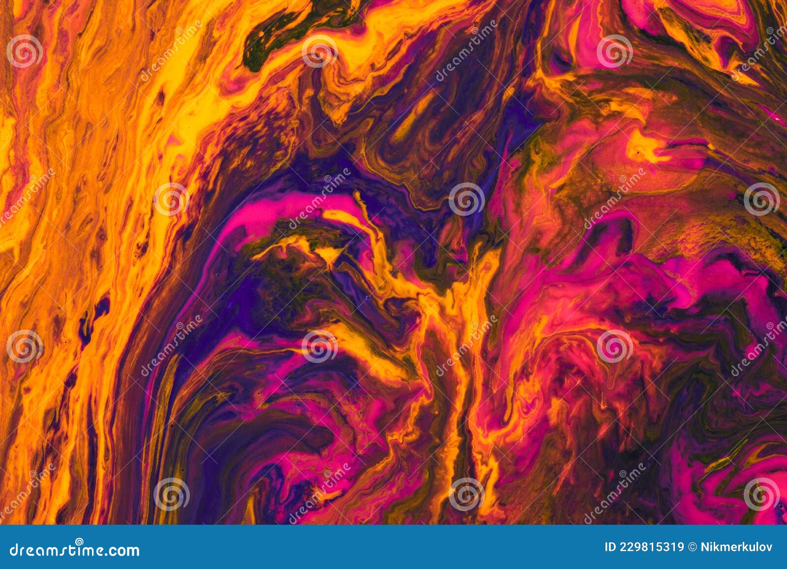 Bright Creative Texture Made by Floating Paints Stock Image - Image of ...