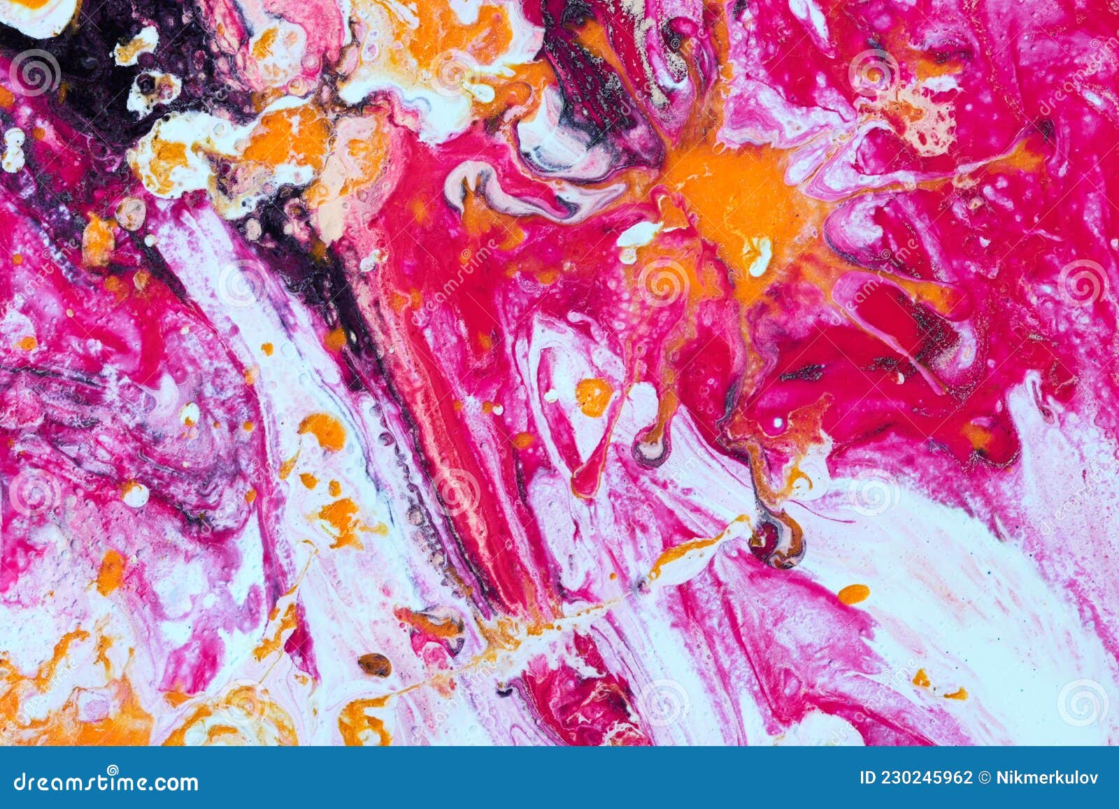 Bright Creative Texture Made by Floating Paints Stock Photo - Image of ...