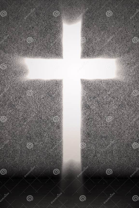 Bright Cross on grey stock illustration. Illustration of abstract ...