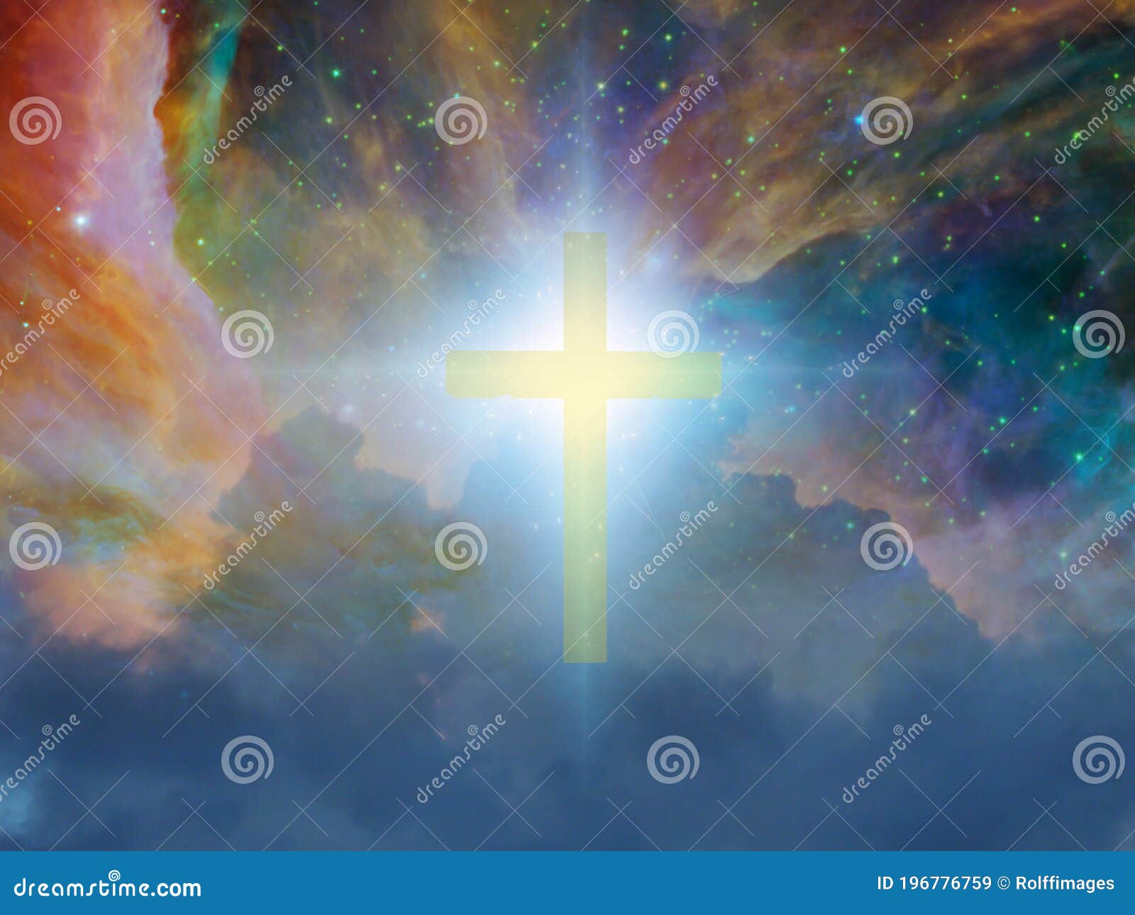 Bright cross stock image. Image of christ, death, church - 196776759