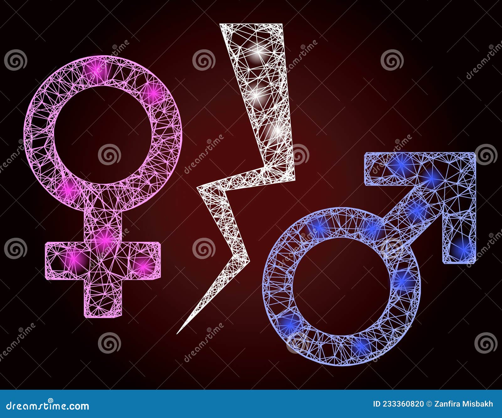 Shiny Linear Mesh Divorce Symbol with Lightspots Stock Vector ...