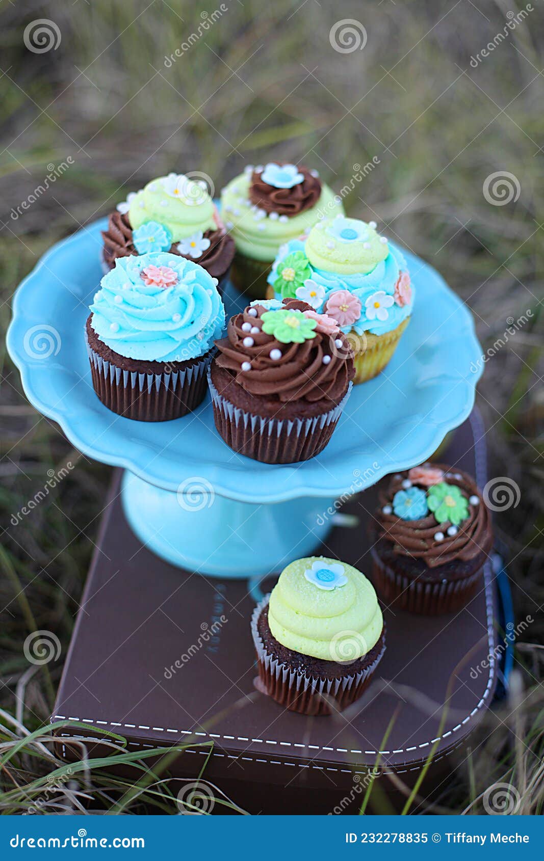Bright cupcakes stock image. Image of delicious, bright - 232278835