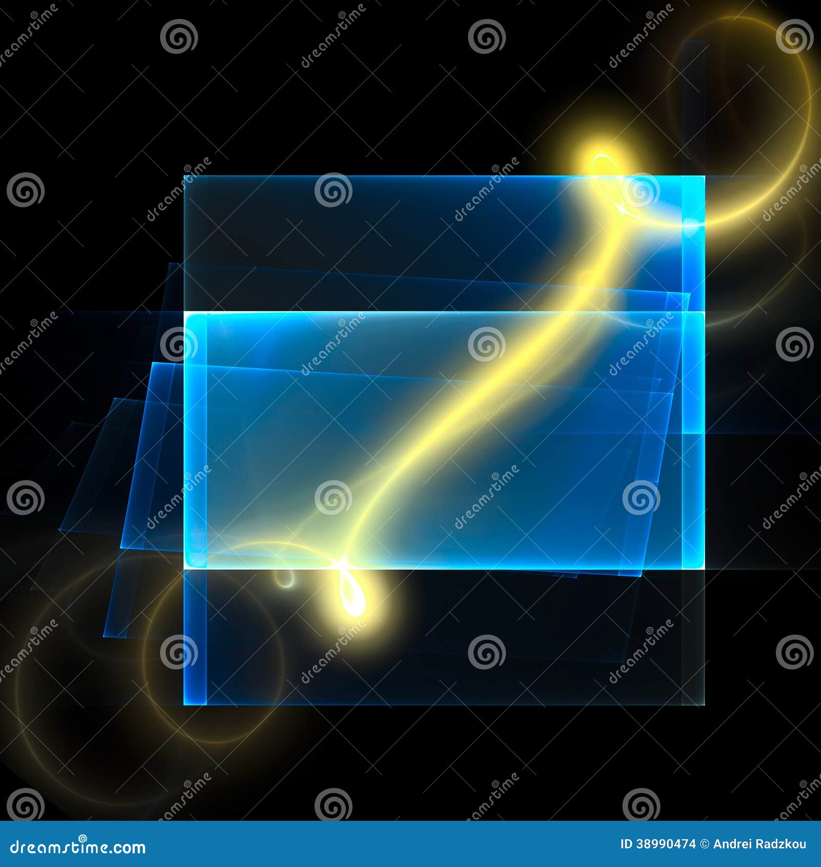Bright Curl on the Translucent Screen Stock Illustration - Illustration ...