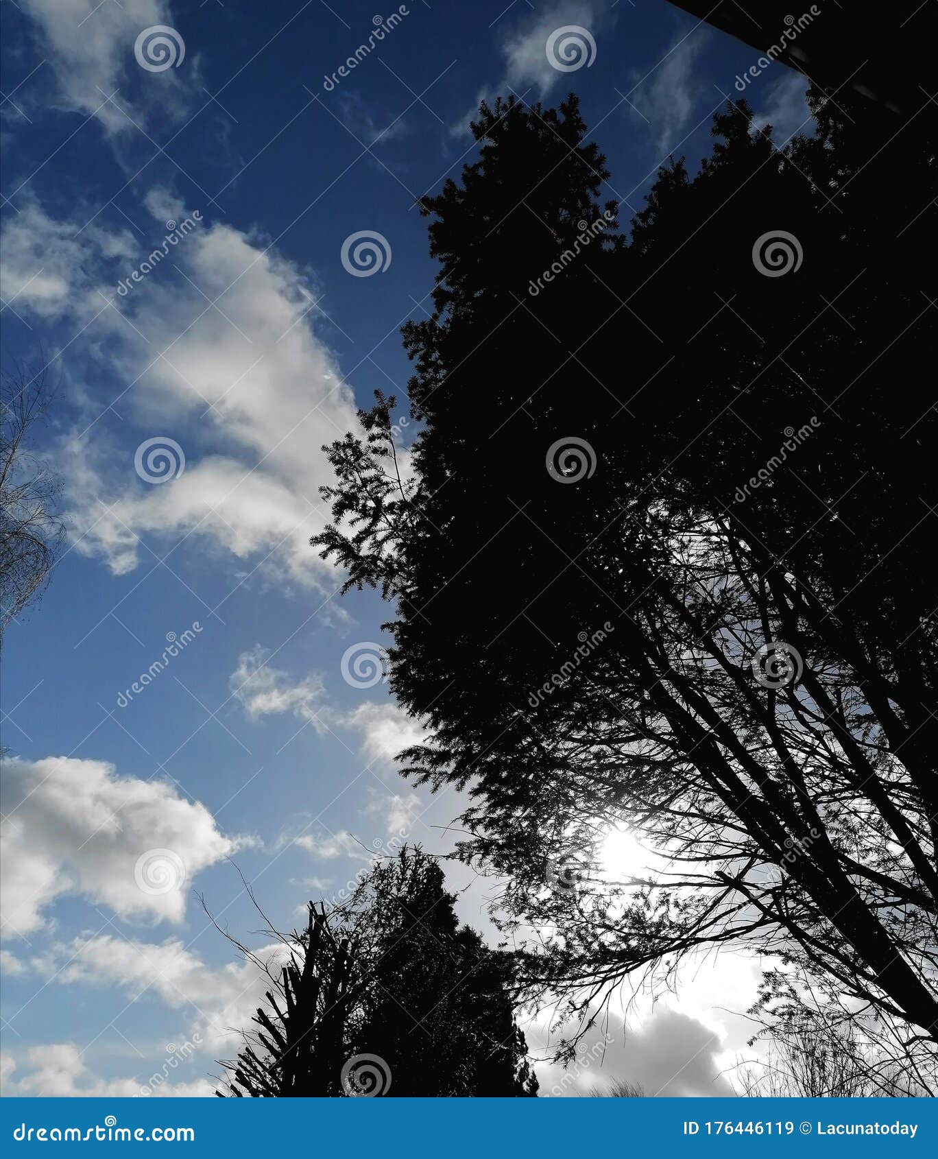 The Bright and the Dark Side Harmony Stock Image - Image of clouds ...