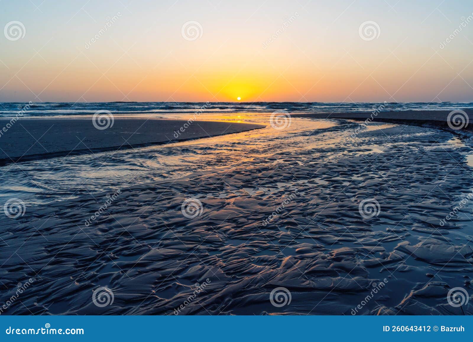 Bright Dawn on the Seashore Stock Photo - Image of light, dawn: 260643412
