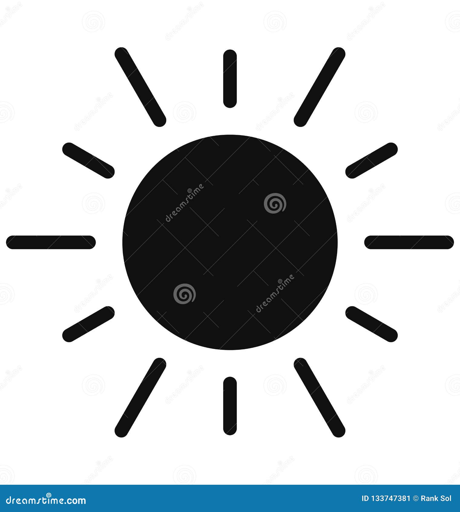 Bright Day, Brightness Isolated Vector Icon that Can Be Easily Modified ...