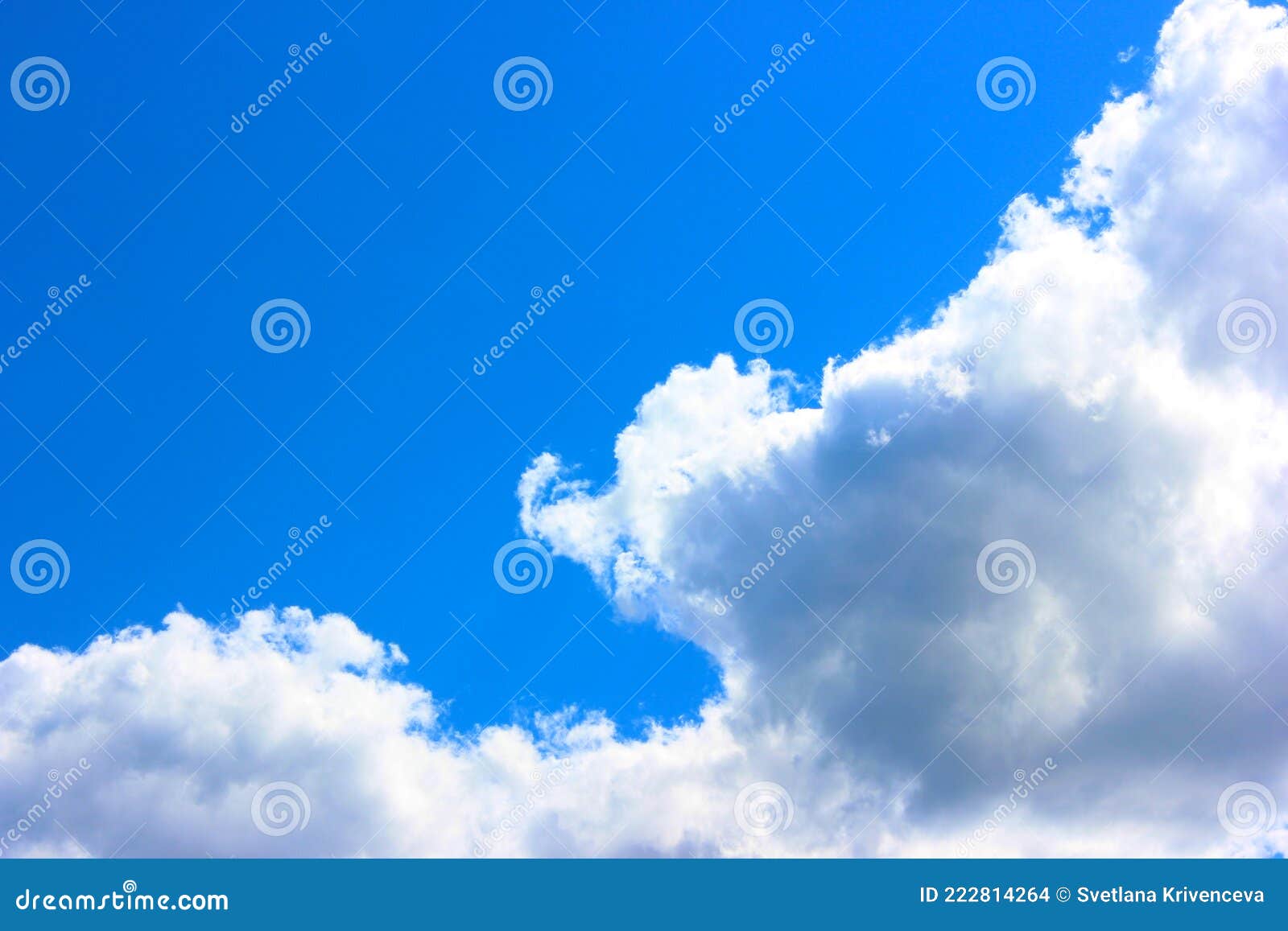 Bright Daytime Blue Sky with Clouds Stock Photo - Image of high, heaven ...