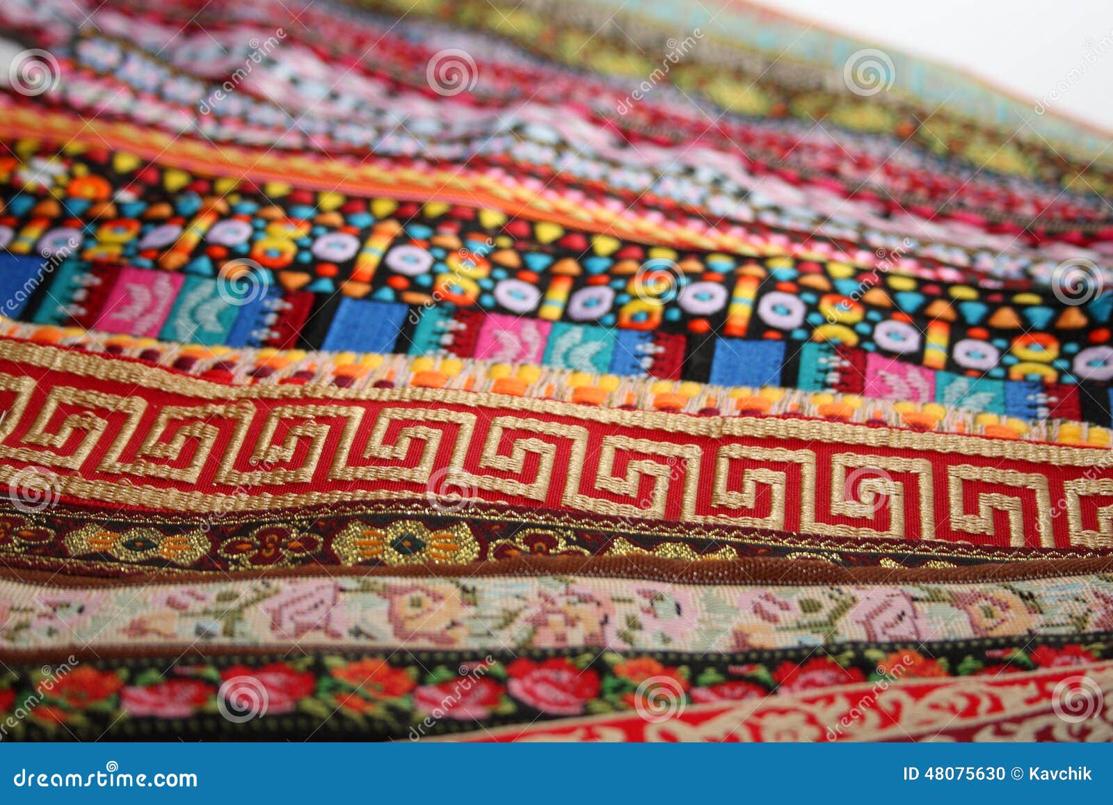Bright decorative ribbons stock photo. Image of texture - 48075630