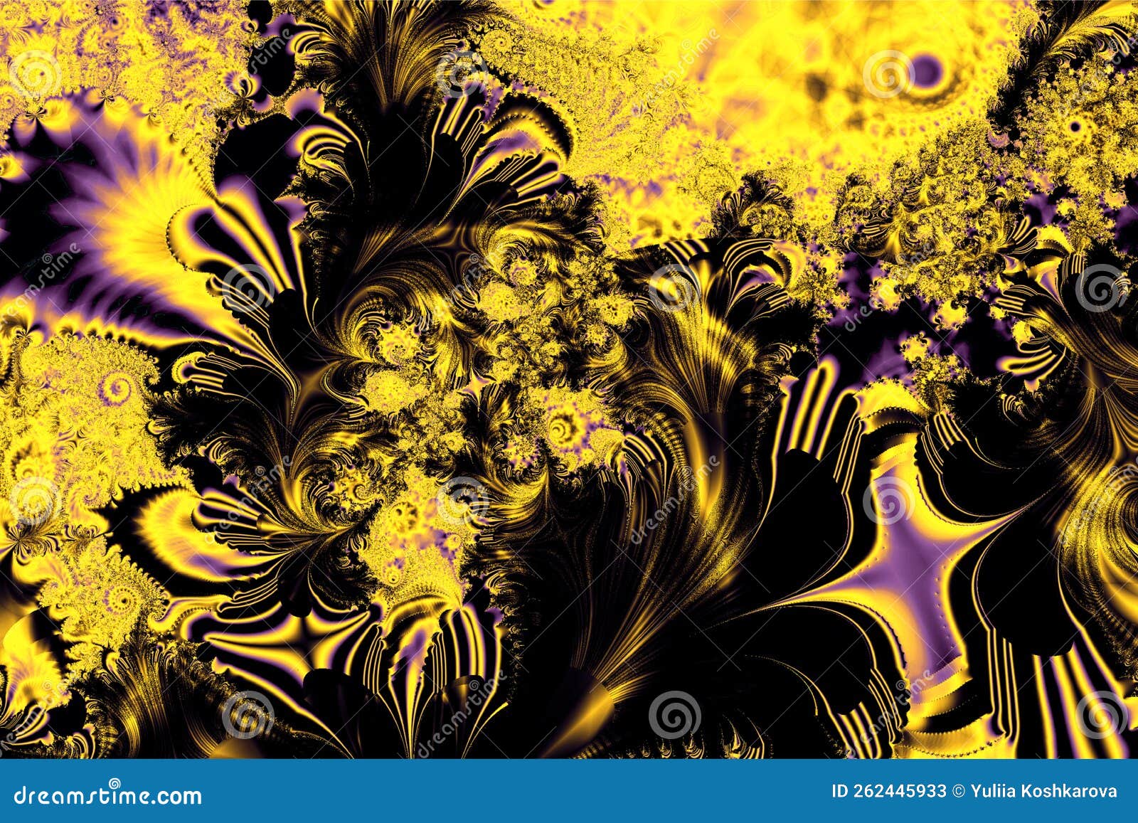 Bright Decorative Yellow-black Pattern, Abstract Background Stock ...