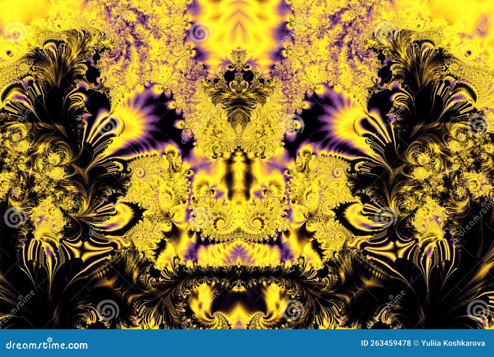 Bright Decorative Yellow-black Pattern, Abstract Background Stock ...