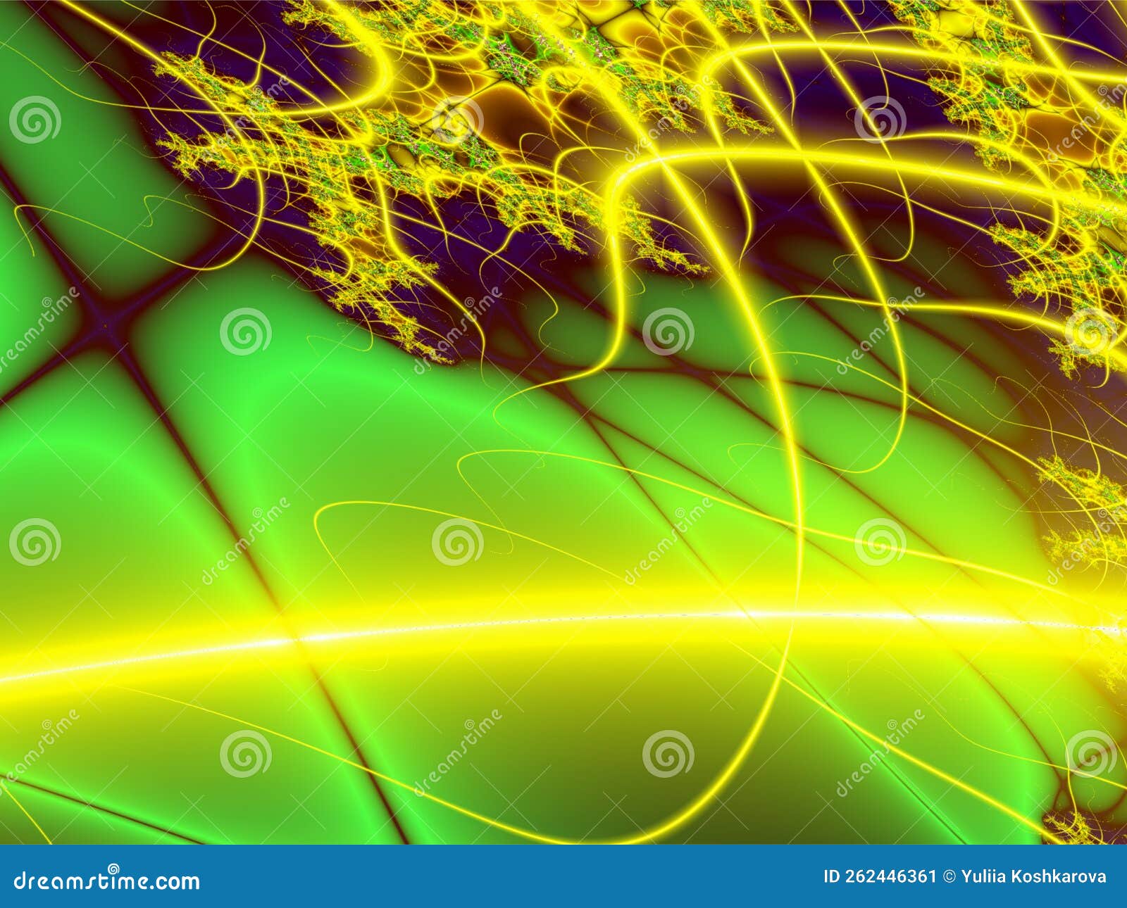 Bright Decorative Yellow-green Pattern, Abstract Background Stock ...