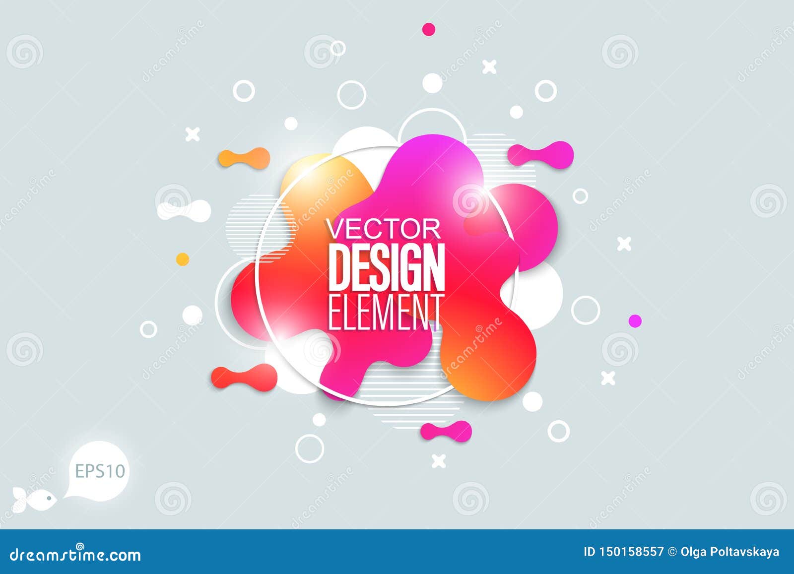 The Modern Vector Liquid Form Design Elements Stock Vector ...