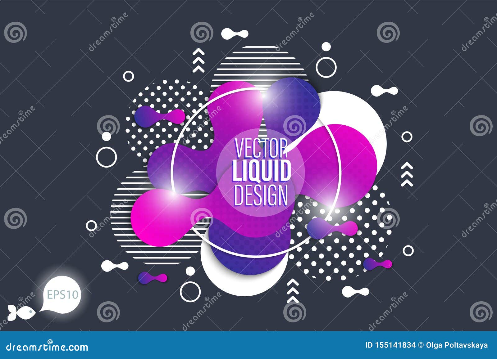 The Modern Vector Liquid Form Design Elements Stock Vector ...