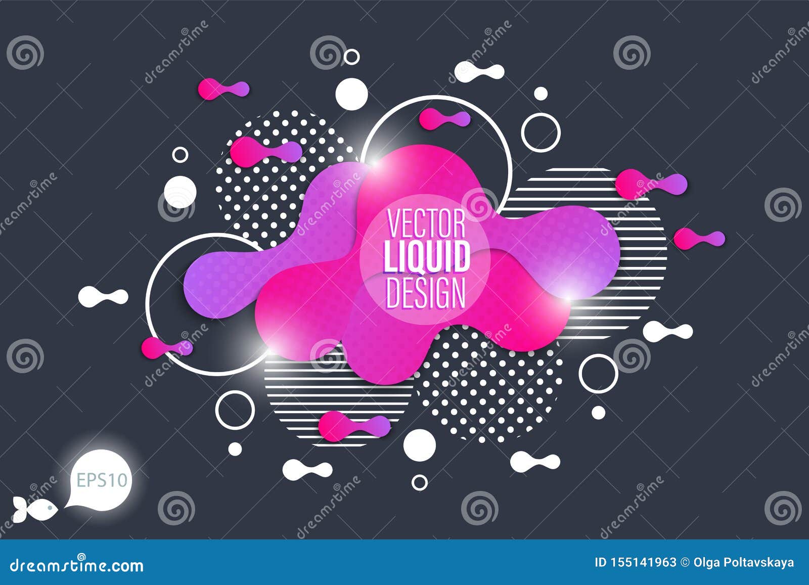 The Modern Vector Liquid Form Design Elements Stock Vector ...