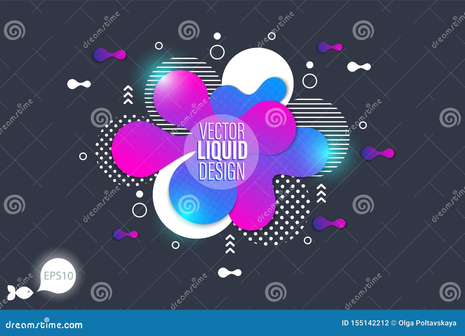 The Modern Vector Liquid Form Design Elements Stock Vector ...