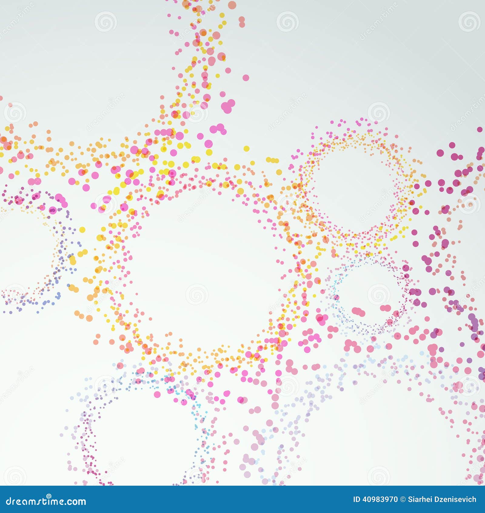 Bright Design Circles Particles Background Stock Vector - Illustration ...