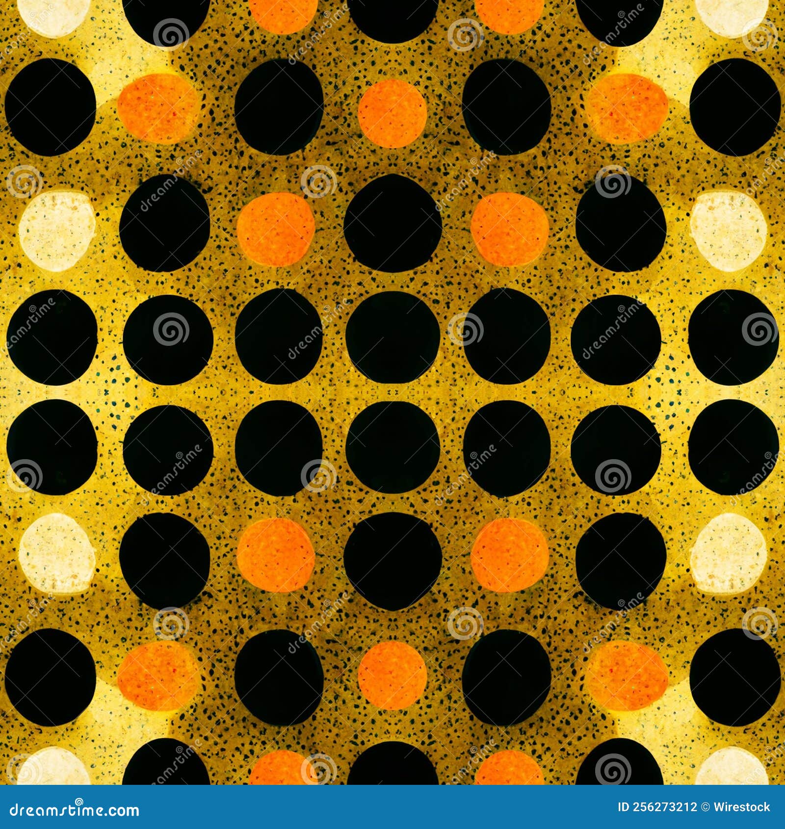 Bright Design of Polka Dot Circles in a Seamless Pattern Stock ...