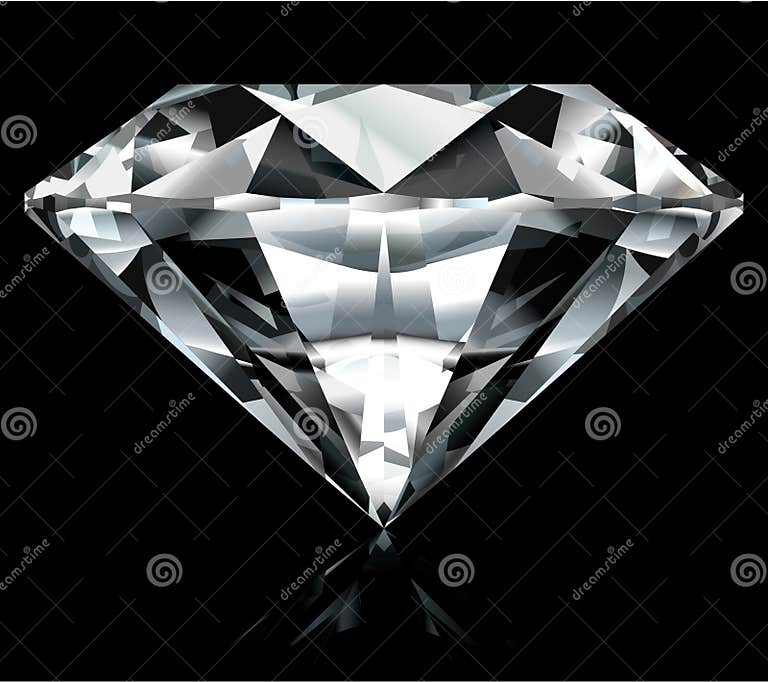 Bright Diamond Illustration Stock Vector - Illustration of shimmering ...